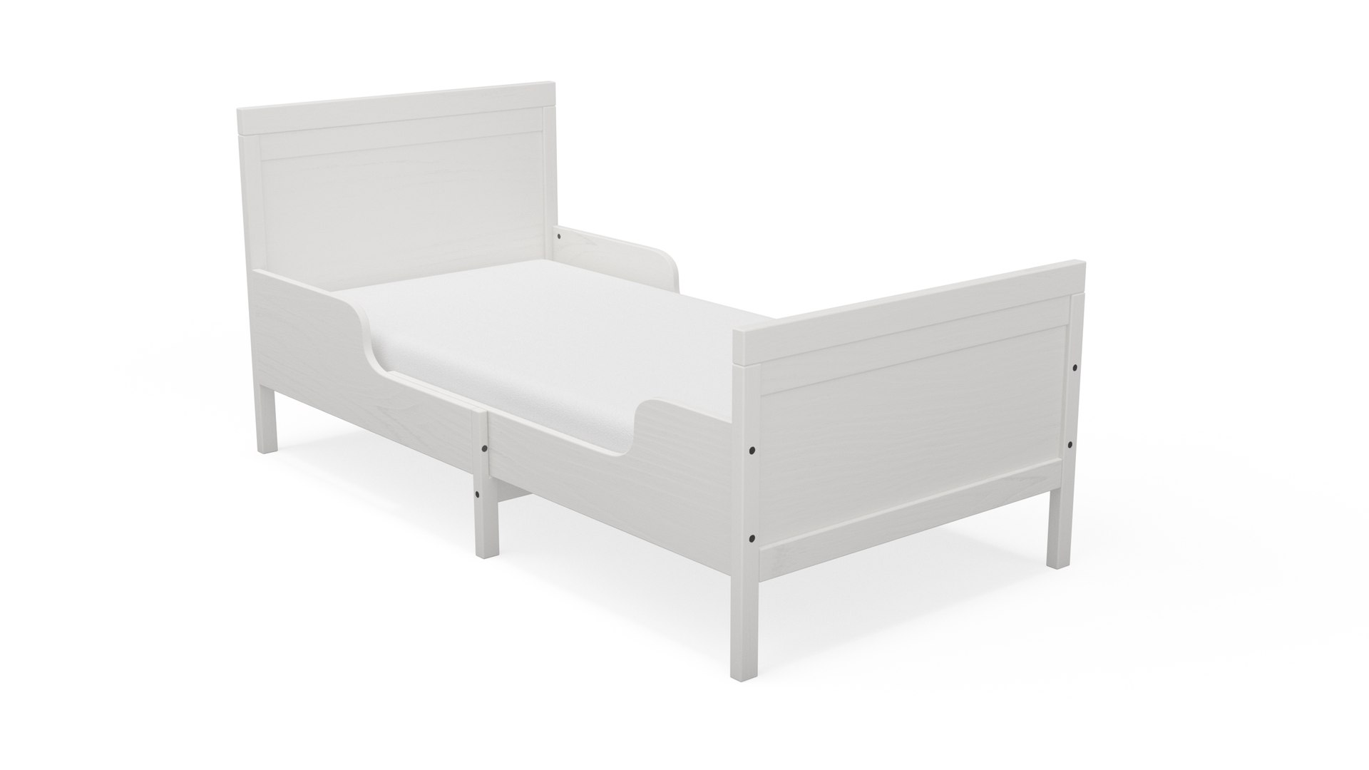 3D Bed for Children Room IKEA SUNDVIK White - TurboSquid 2135056