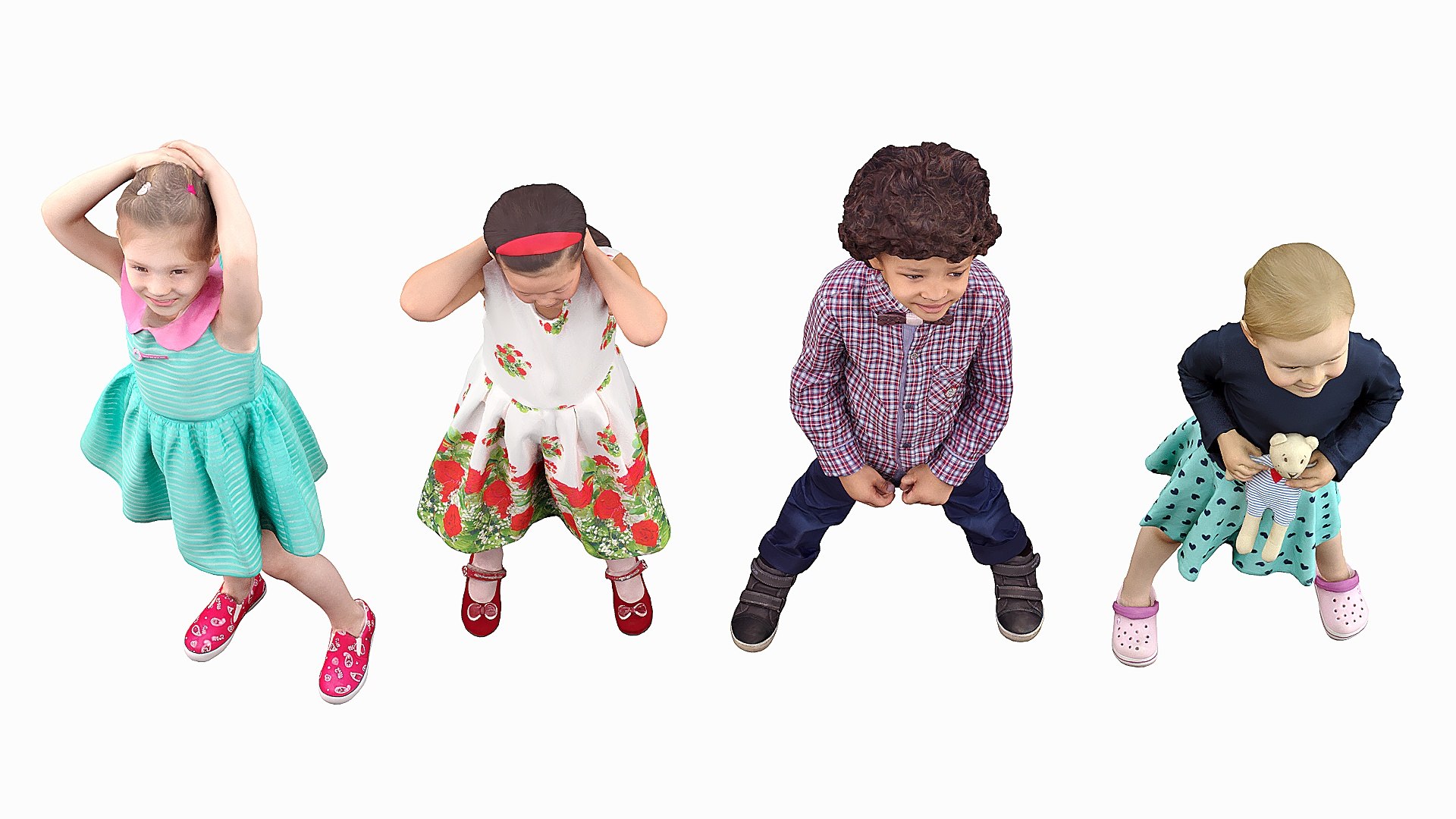 3D Child Collection X4 Model - TurboSquid 2387204