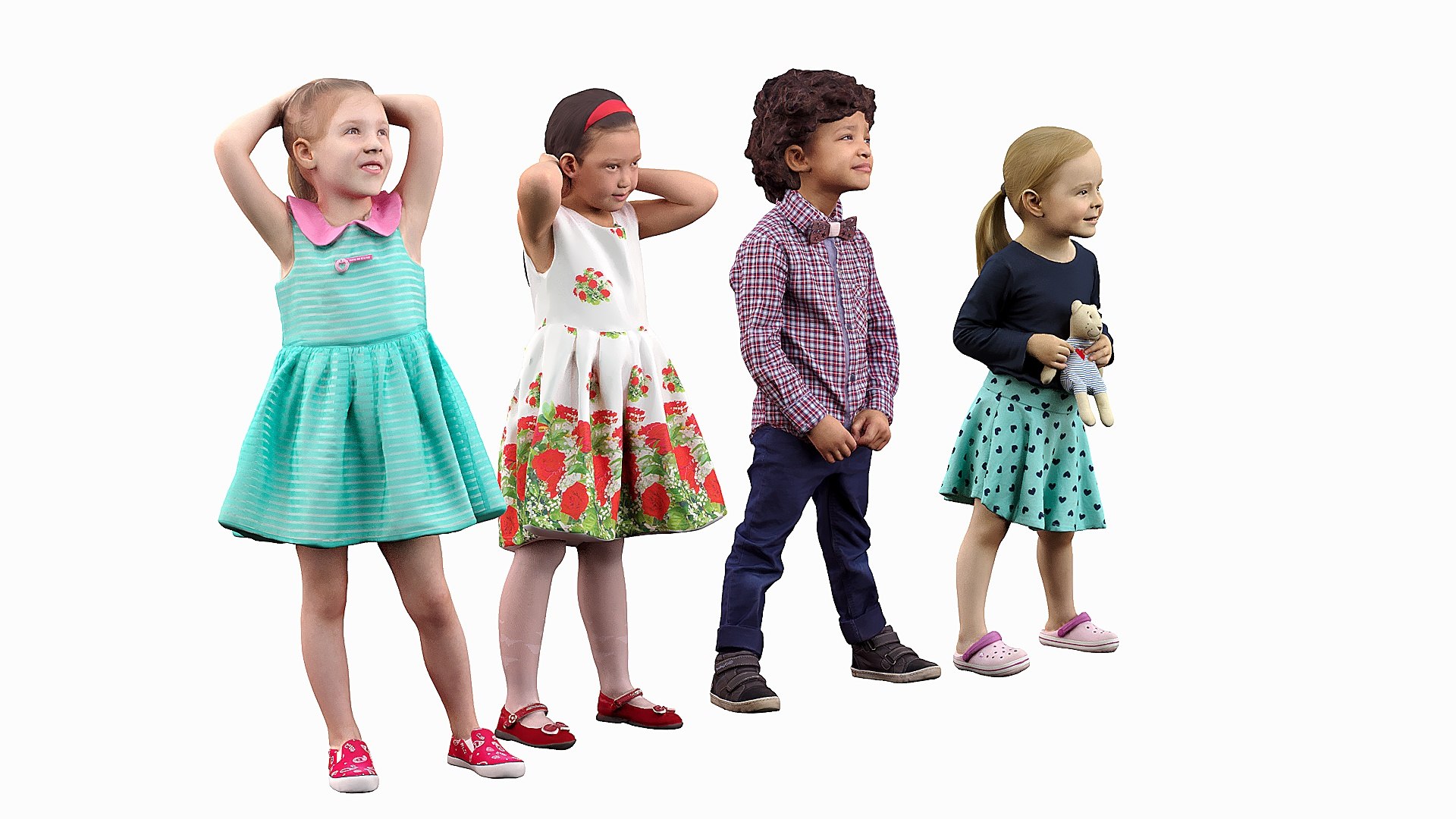3D Child Collection X4 Model - TurboSquid 2387204