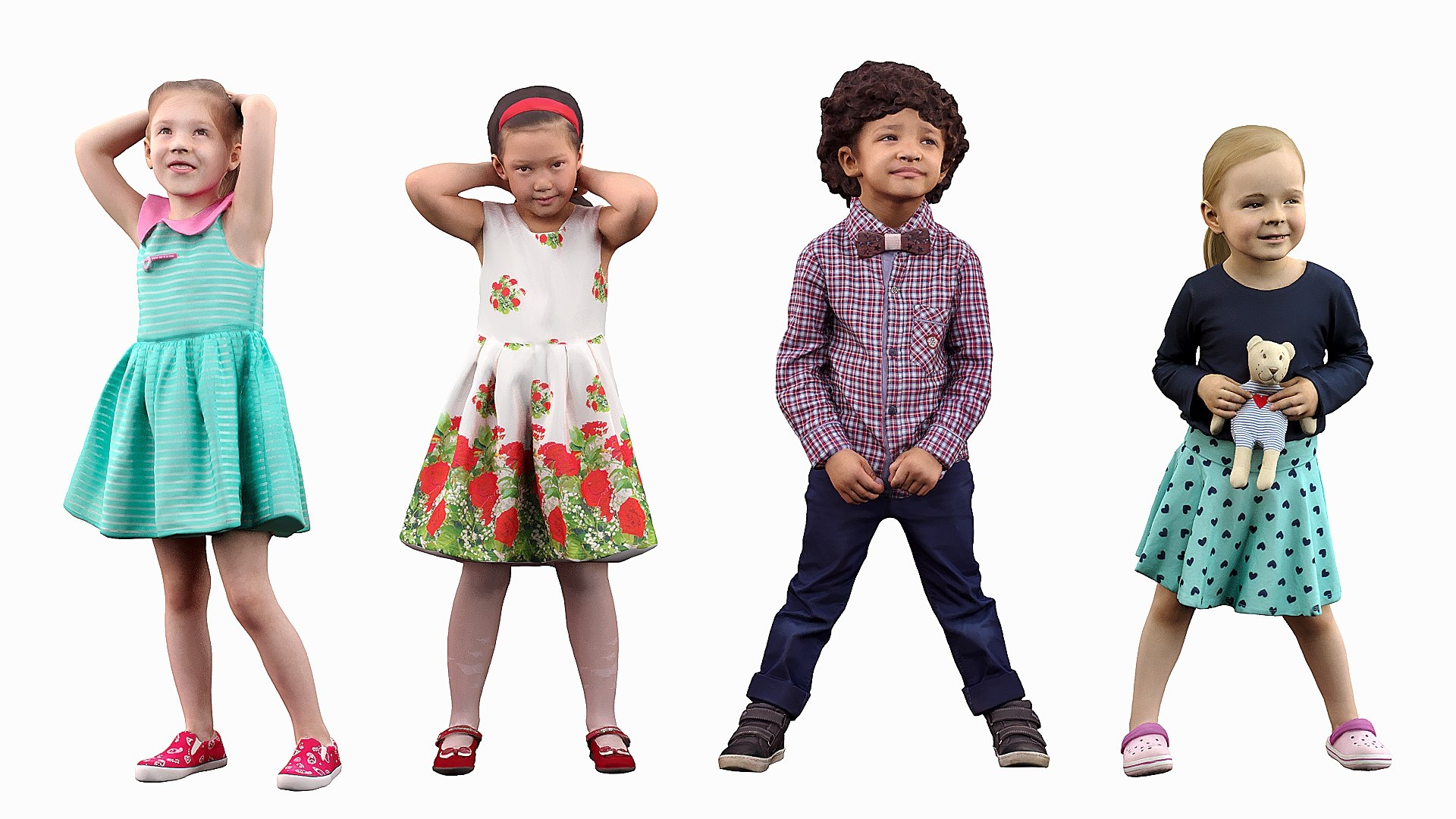 3D Child Collection X4 Model - TurboSquid 2387204