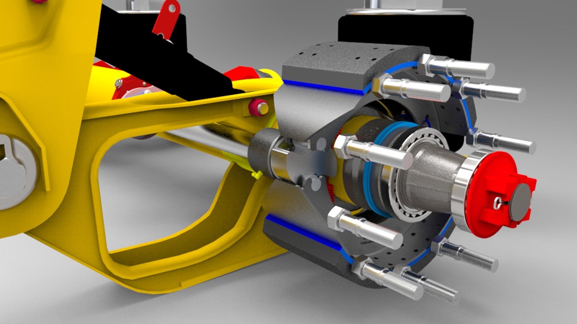 3D semi trailer axle - TurboSquid 1693682