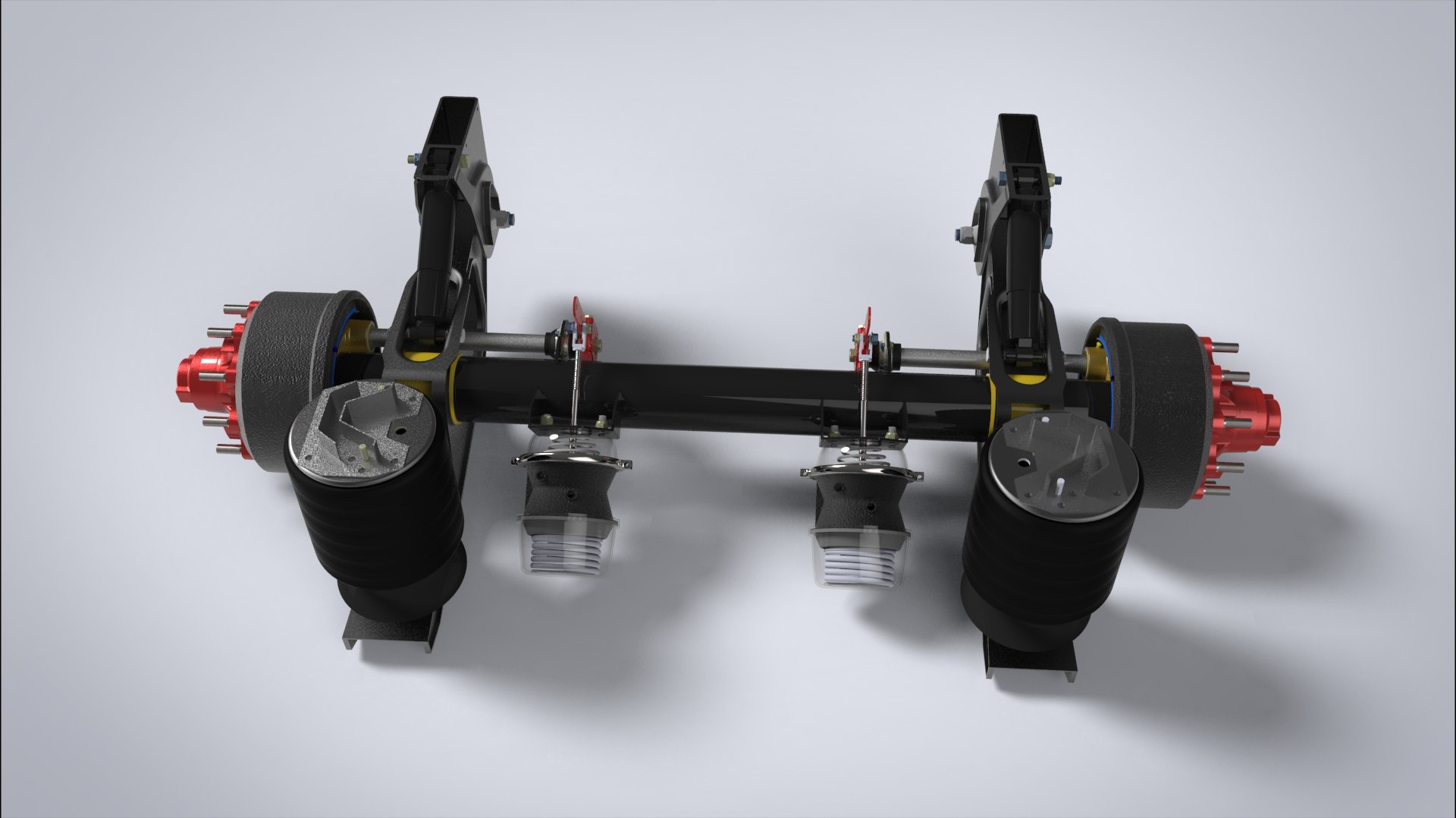 3D semi trailer axle - TurboSquid 1693682
