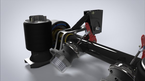 3D semi trailer axle - TurboSquid 1693682