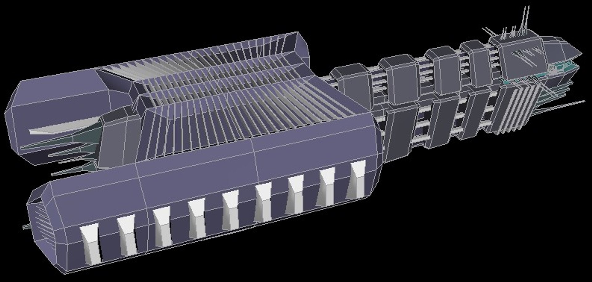 3ds Max Heavy Space Cruiser