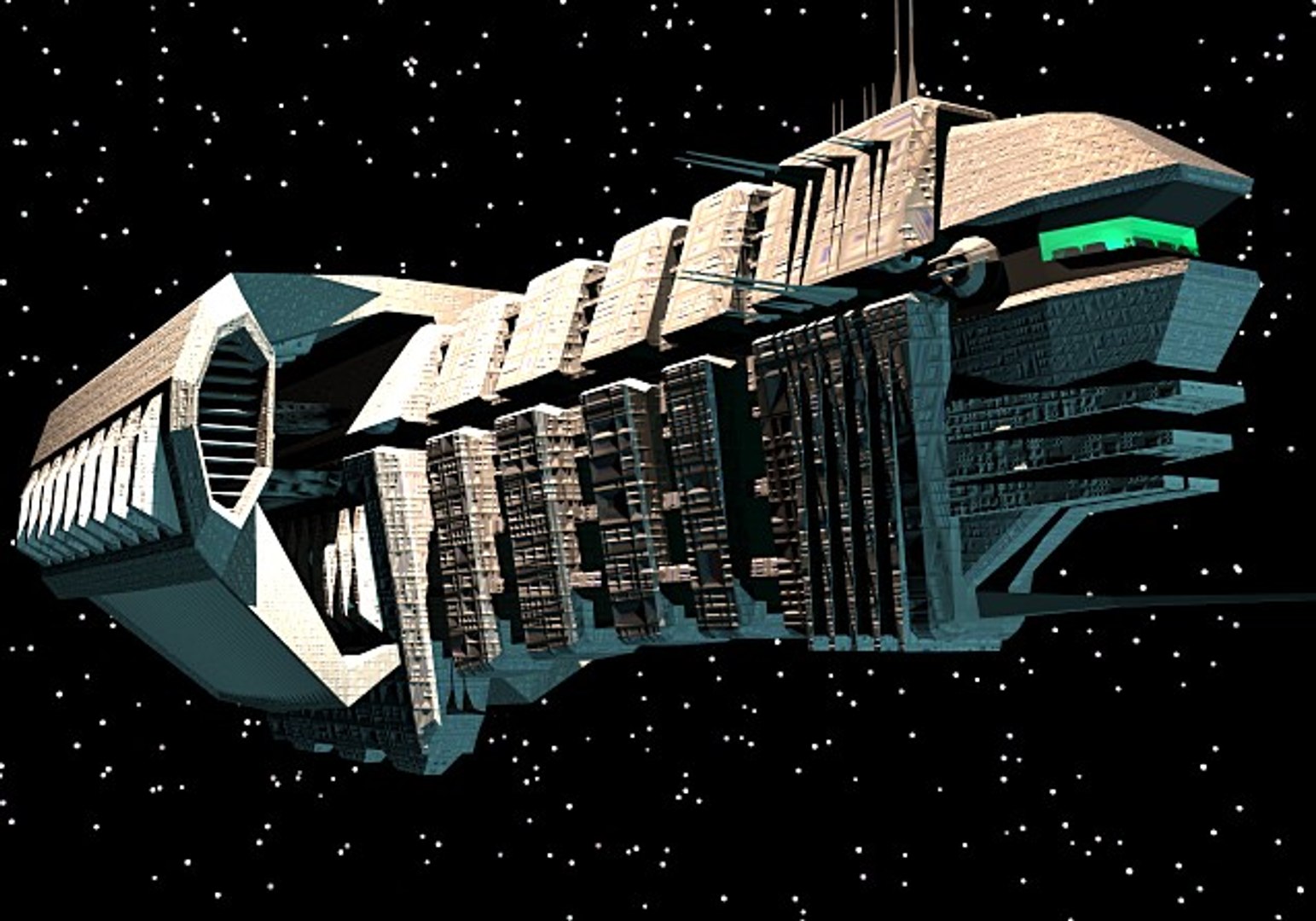 3ds Max Heavy Space Cruiser