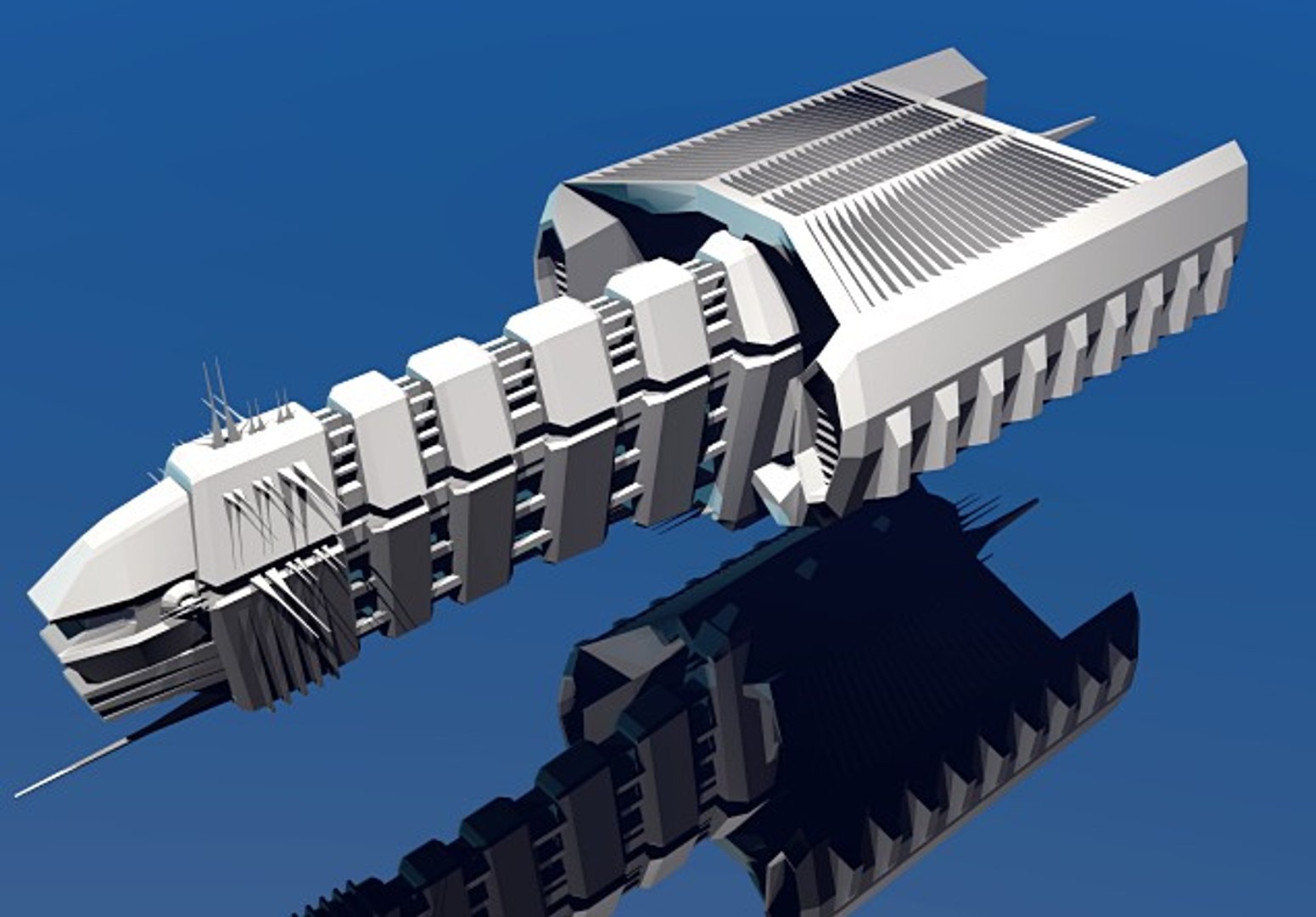 3ds Max Heavy Space Cruiser