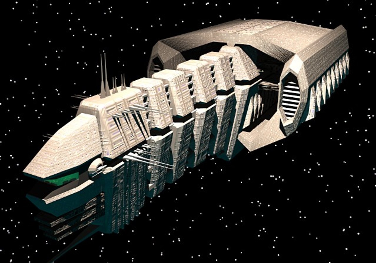 3ds Max Heavy Space Cruiser
