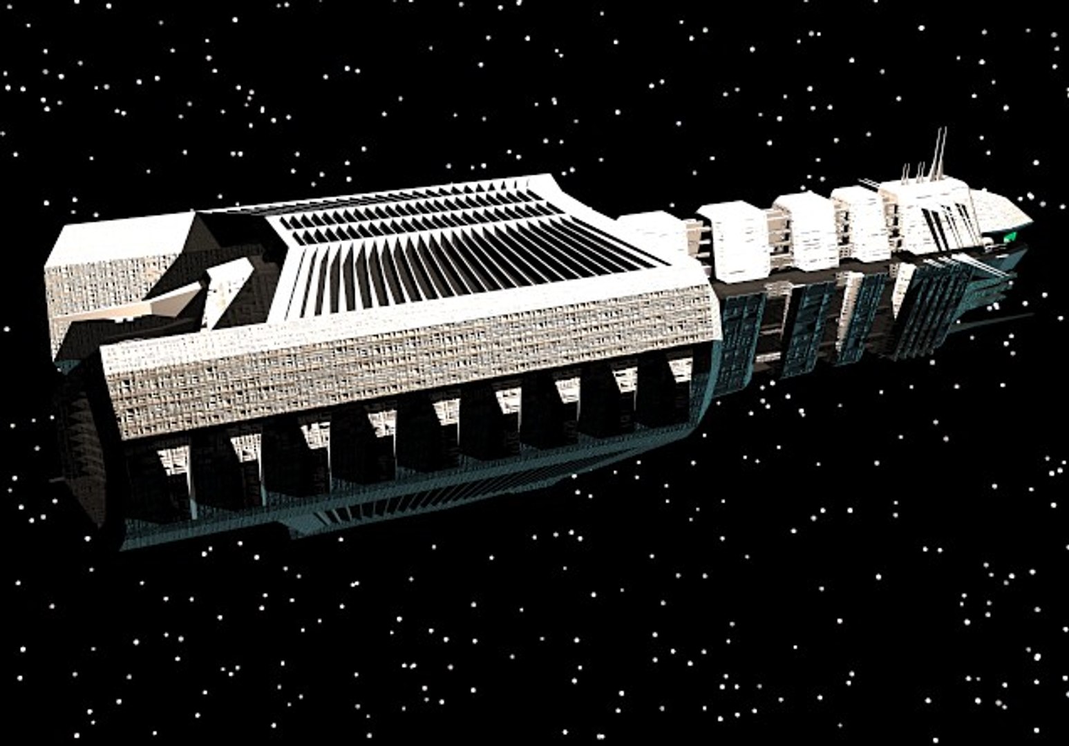 3ds Max Heavy Space Cruiser