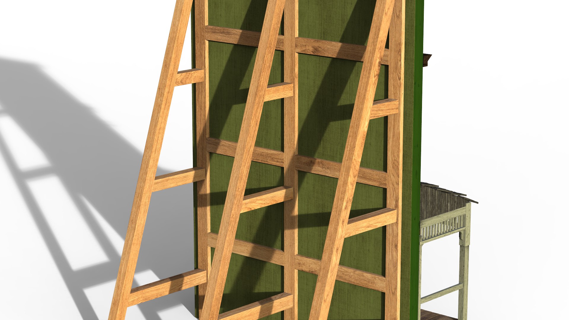 3D Frontage Western House - TurboSquid 2140720