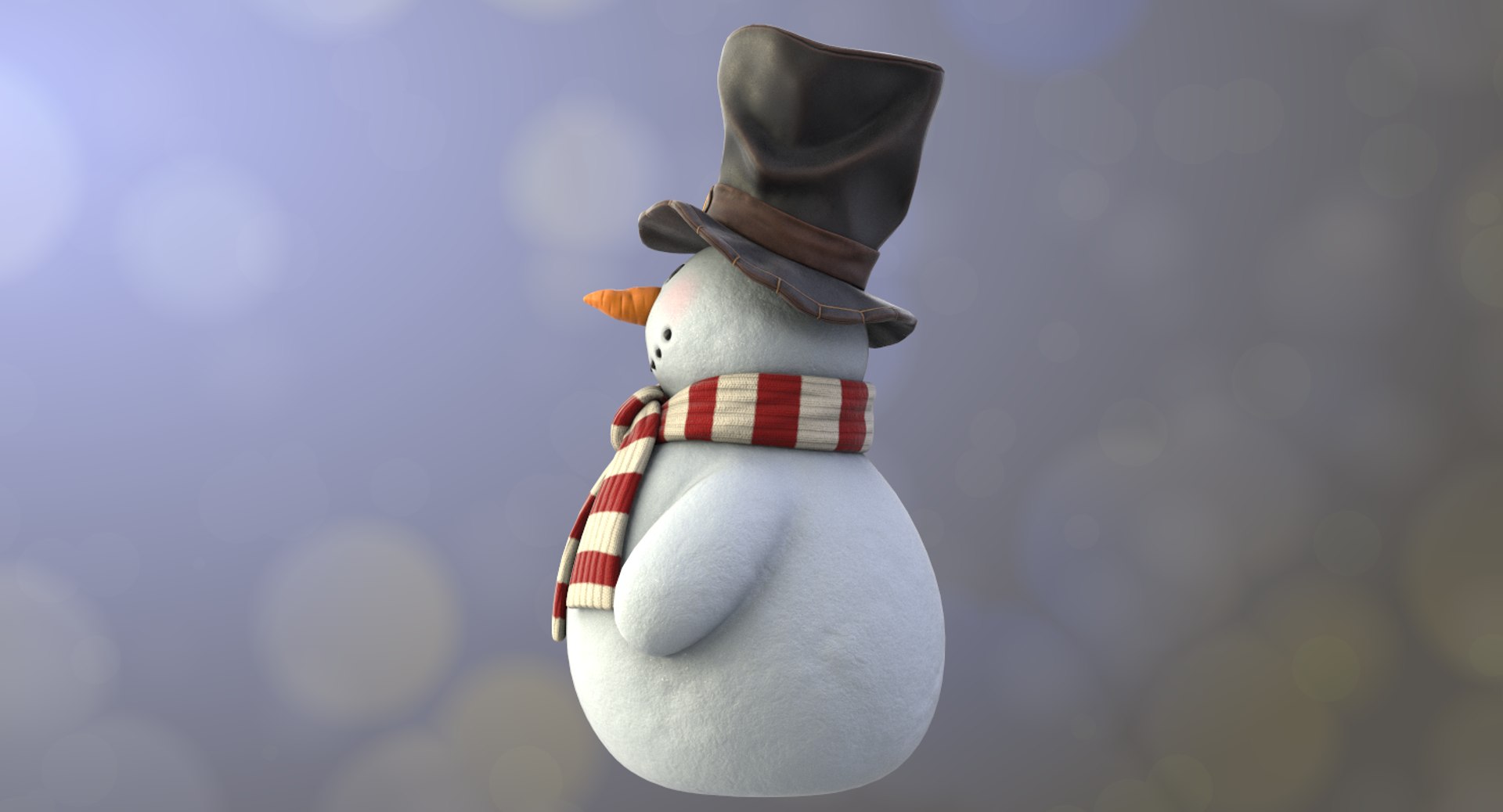 Realistic Snowman Pbr Model - TurboSquid 1230380