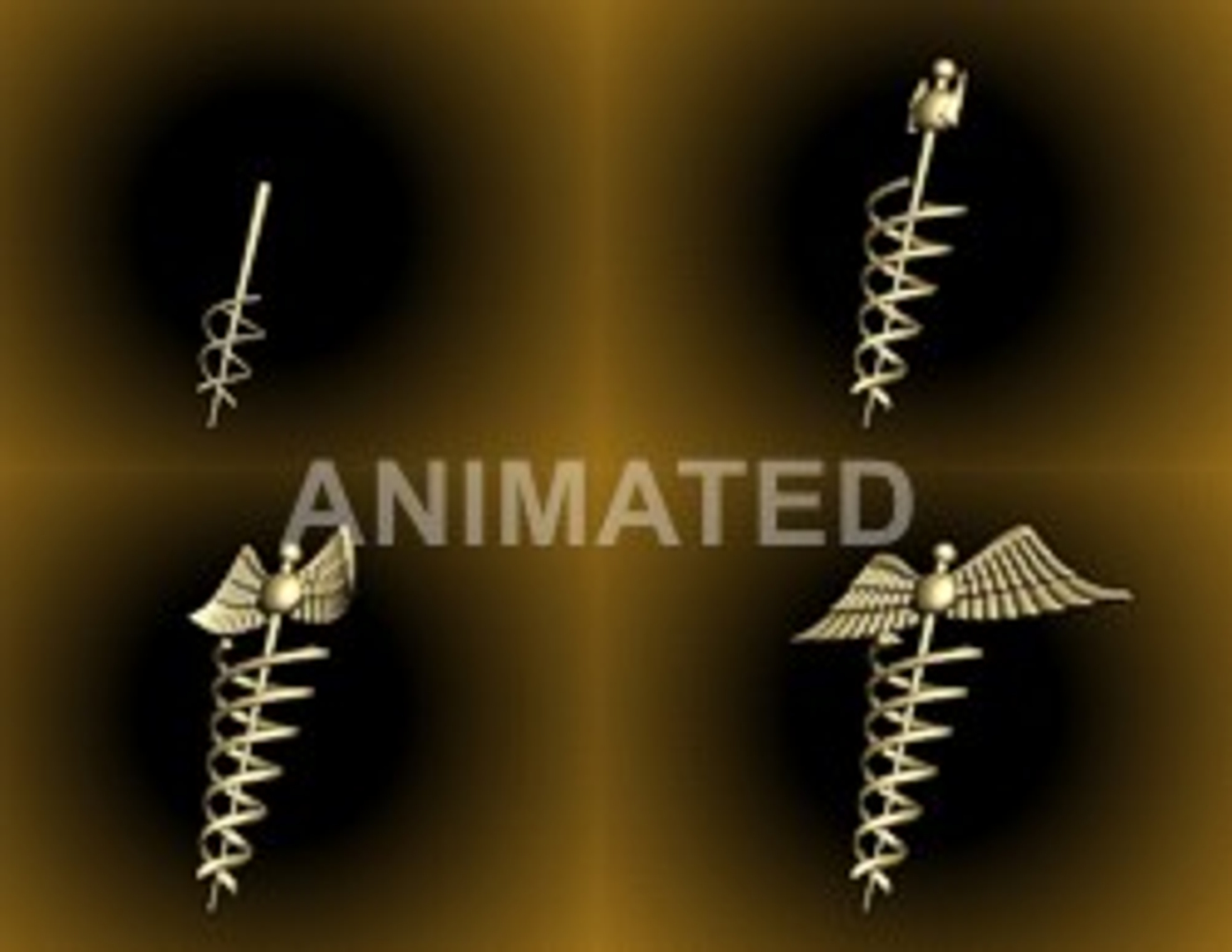 caduceus symbol 3d max