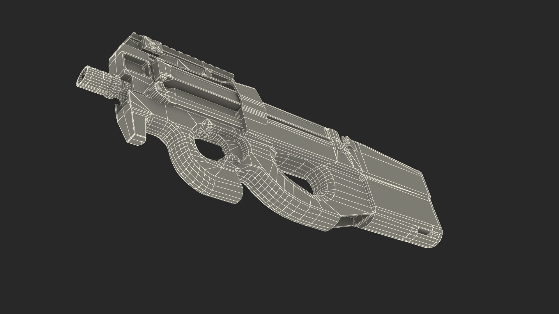 3D Submachine Gun Game Weapon - TurboSquid 2099625