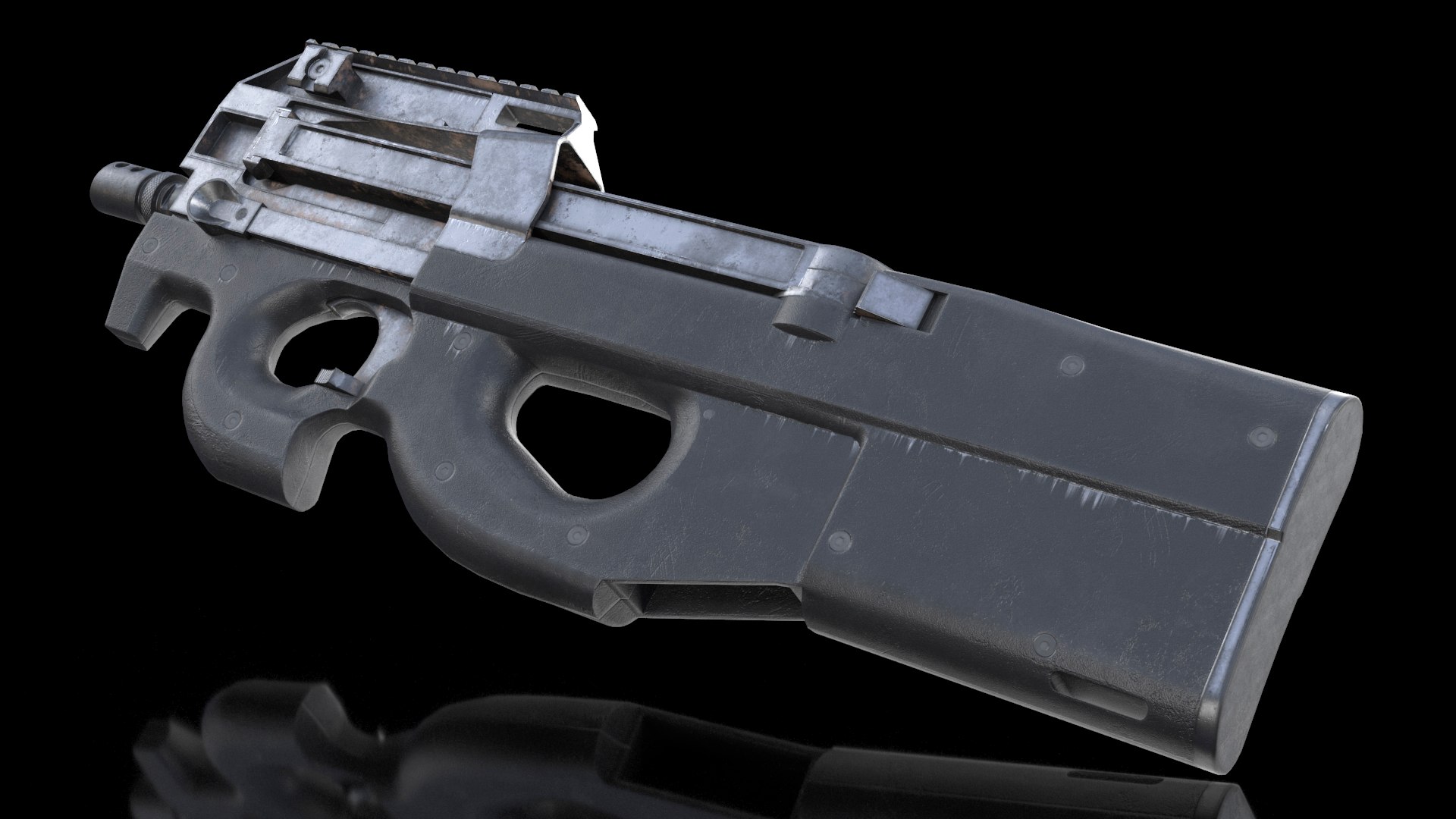 3D Submachine Gun Game Weapon - TurboSquid 2099625