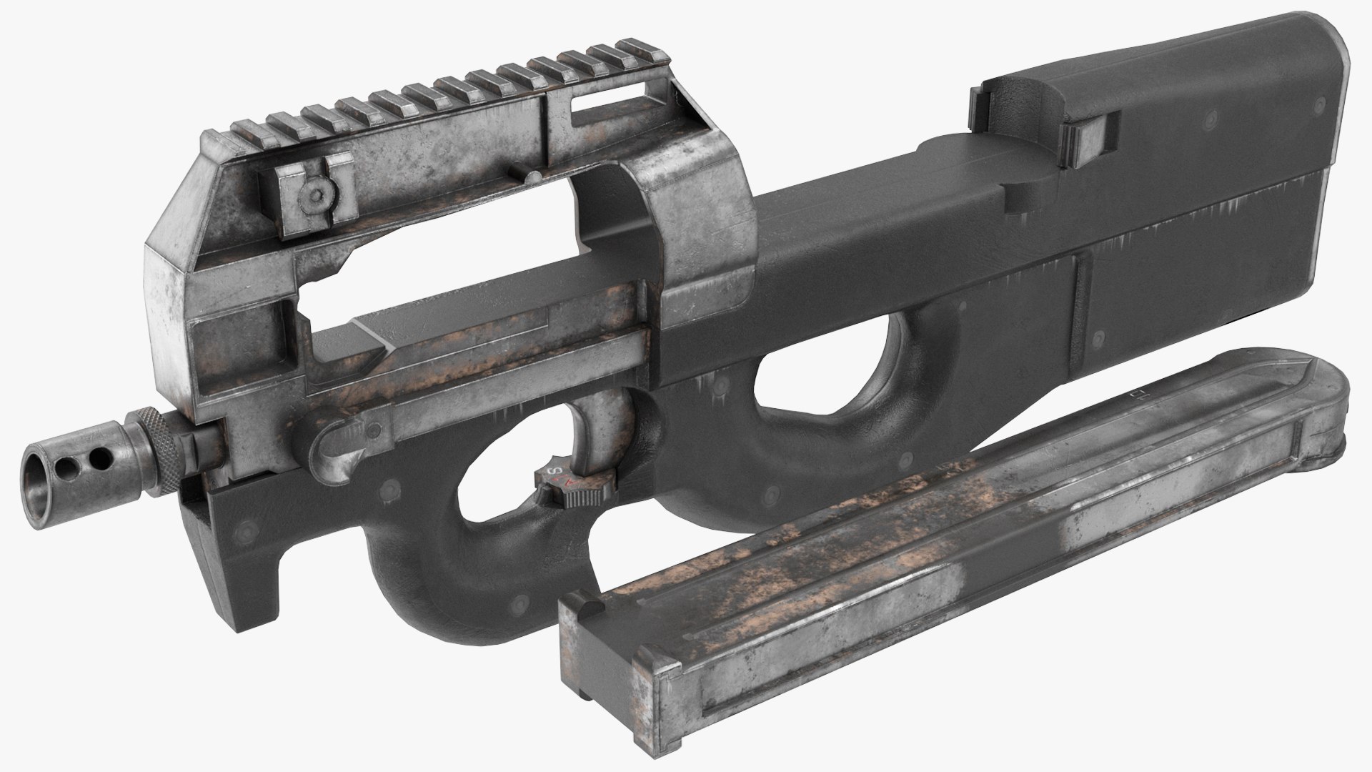 3D Submachine Gun Game Weapon - TurboSquid 2099625