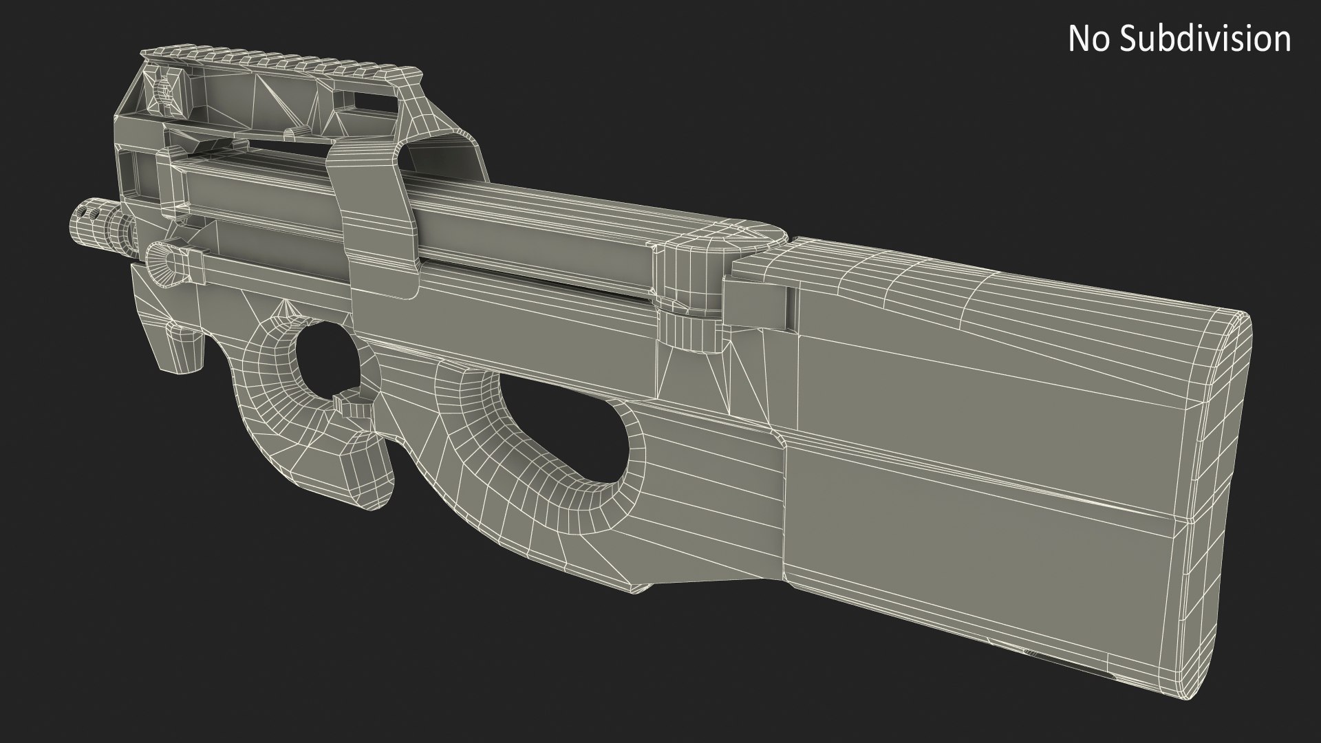 3D Submachine Gun Game Weapon - TurboSquid 2099625
