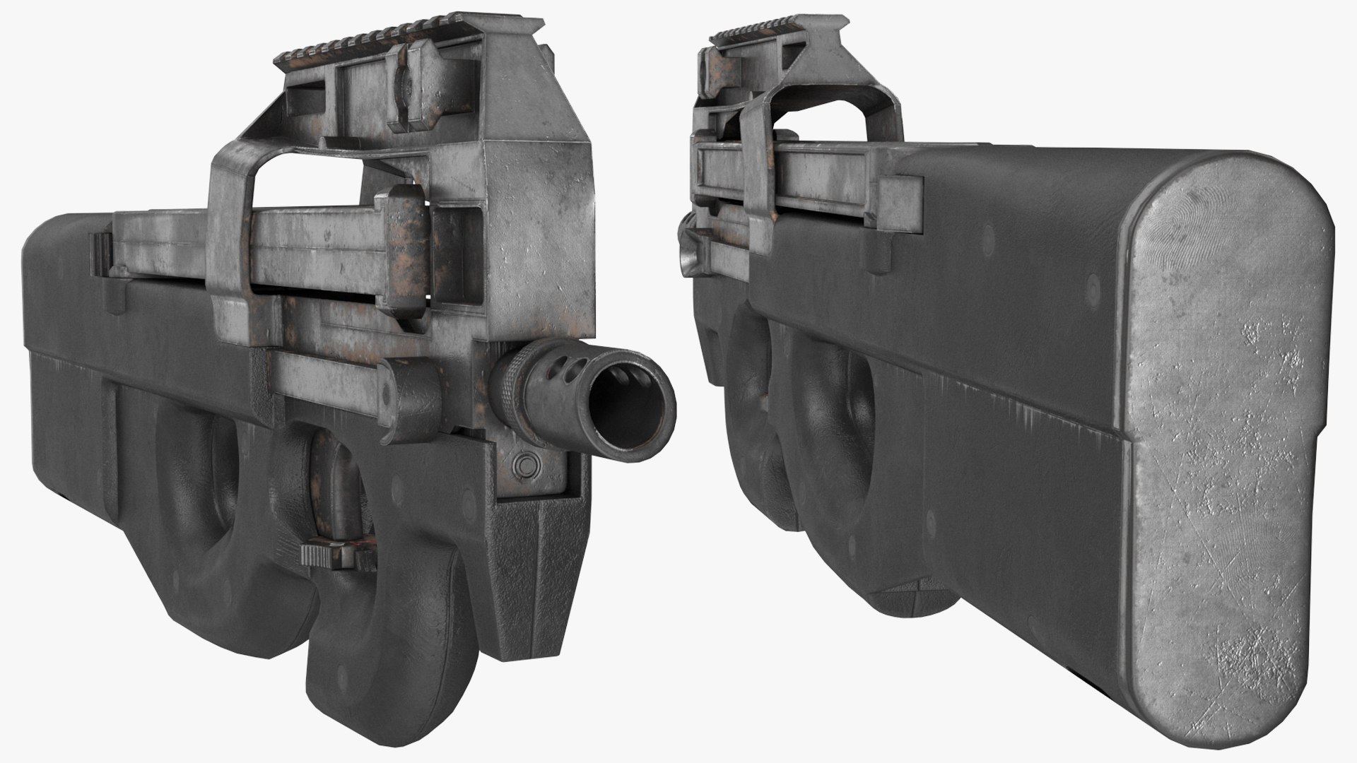 3D Submachine Gun Game Weapon - TurboSquid 2099625