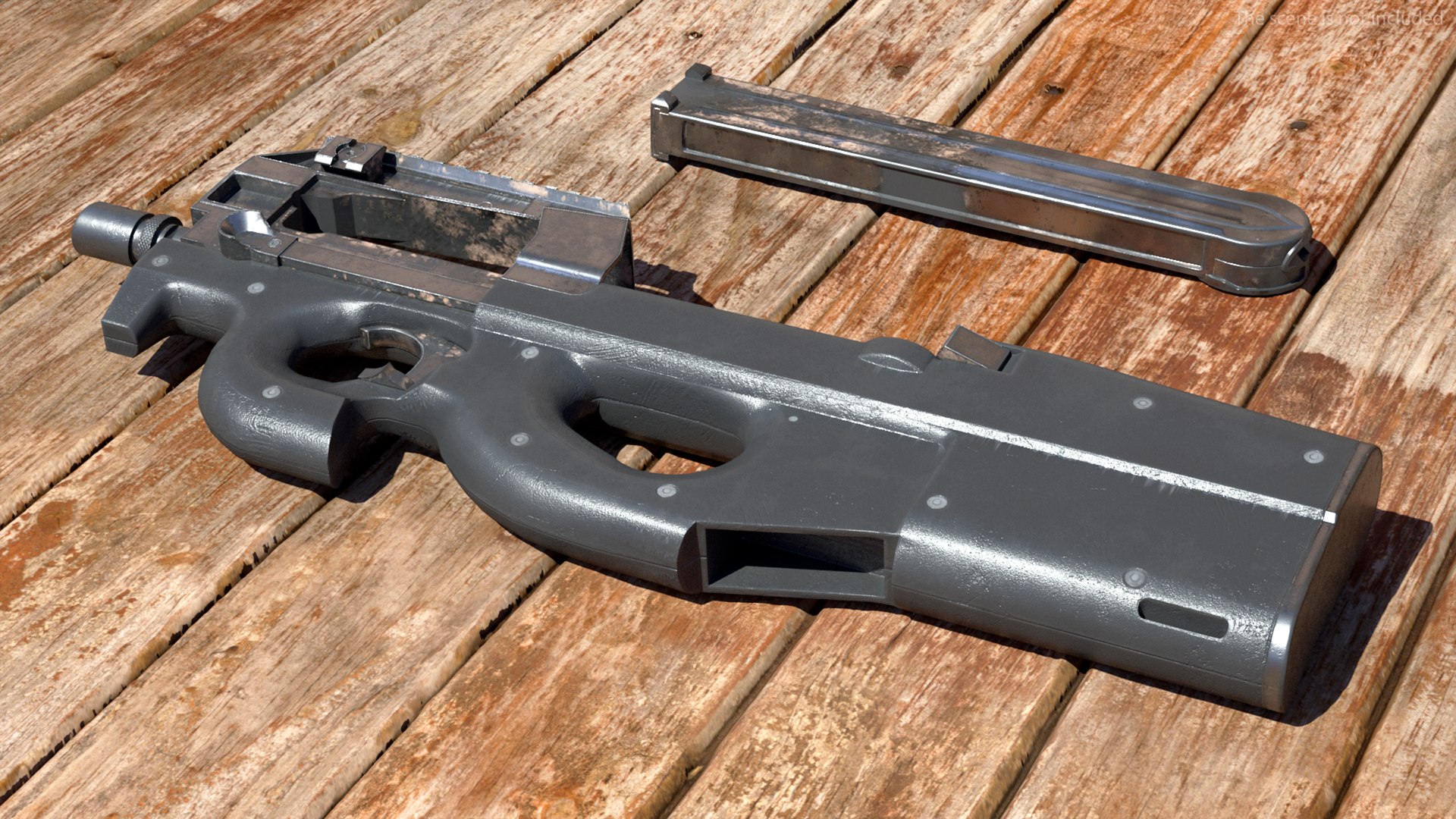 3D Submachine Gun Game Weapon - TurboSquid 2099625