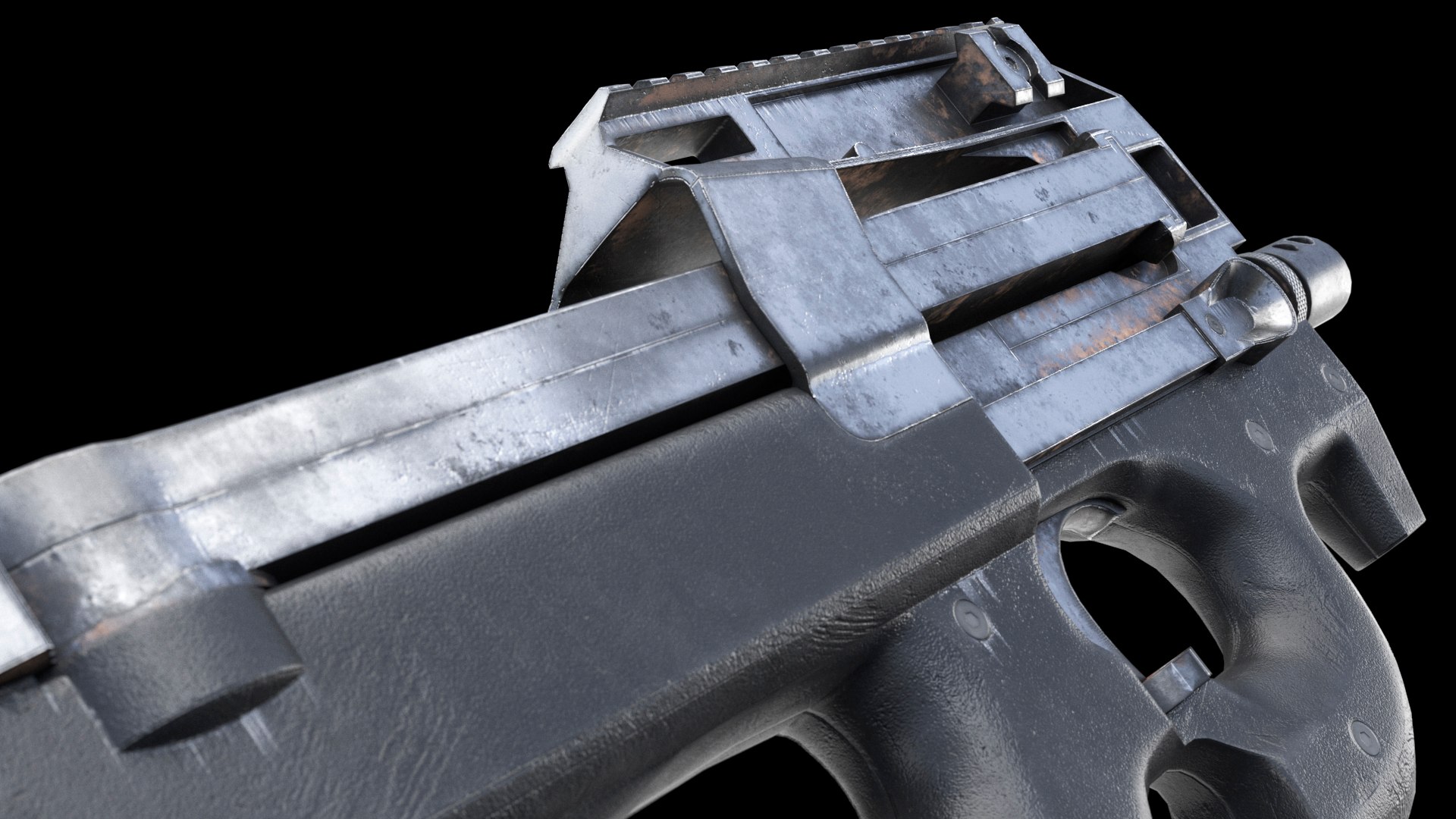 3D Submachine Gun Game Weapon - TurboSquid 2099625