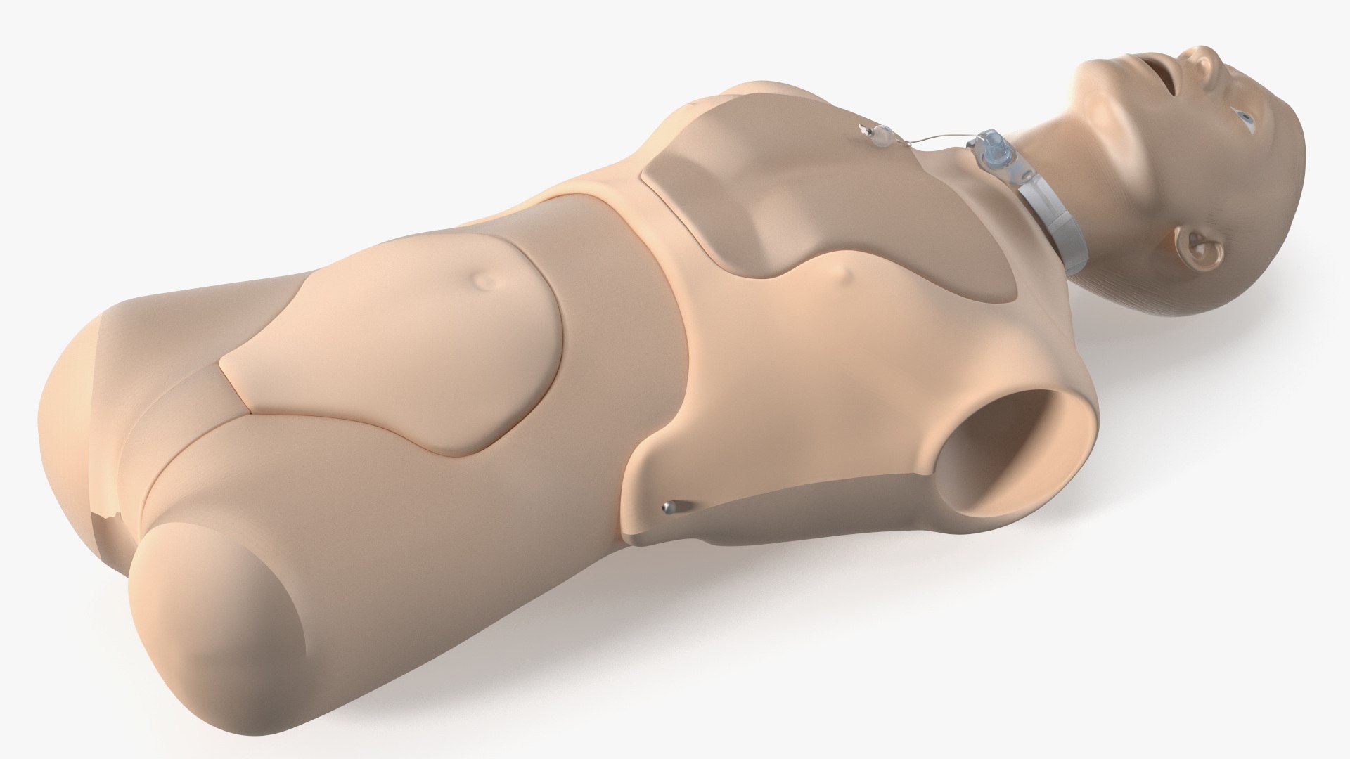 3D Model Adult Airway Simulation Manikin With Tracheostomy Port - TurboSquid 2406188