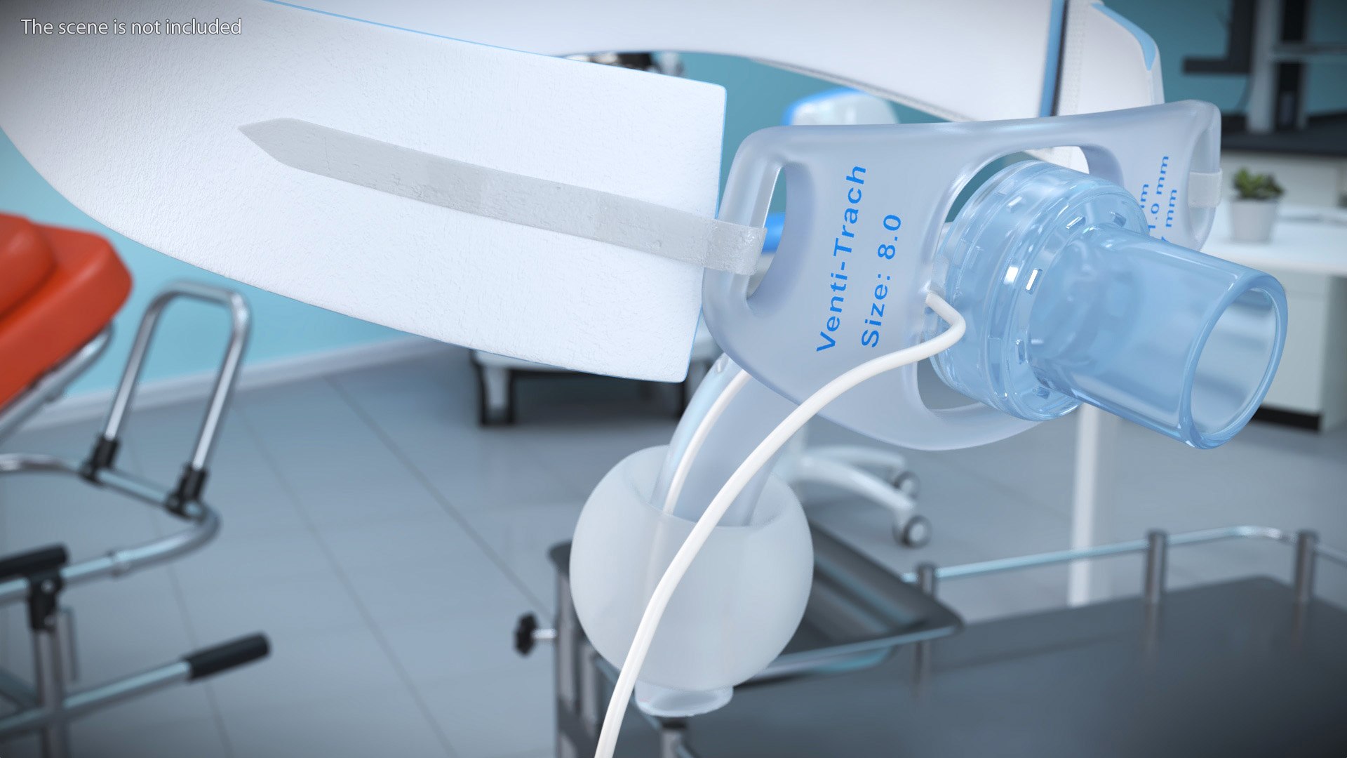 3D Model Adult Airway Simulation Manikin With Tracheostomy Port ...