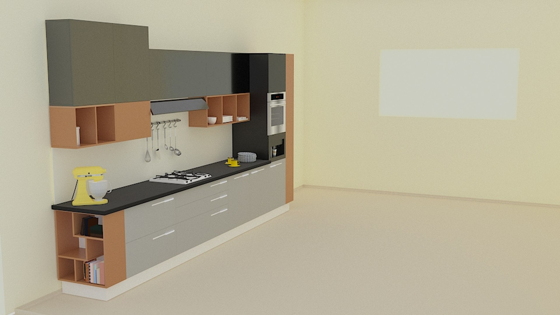 3D Kitchen Room Model - TurboSquid 1292572