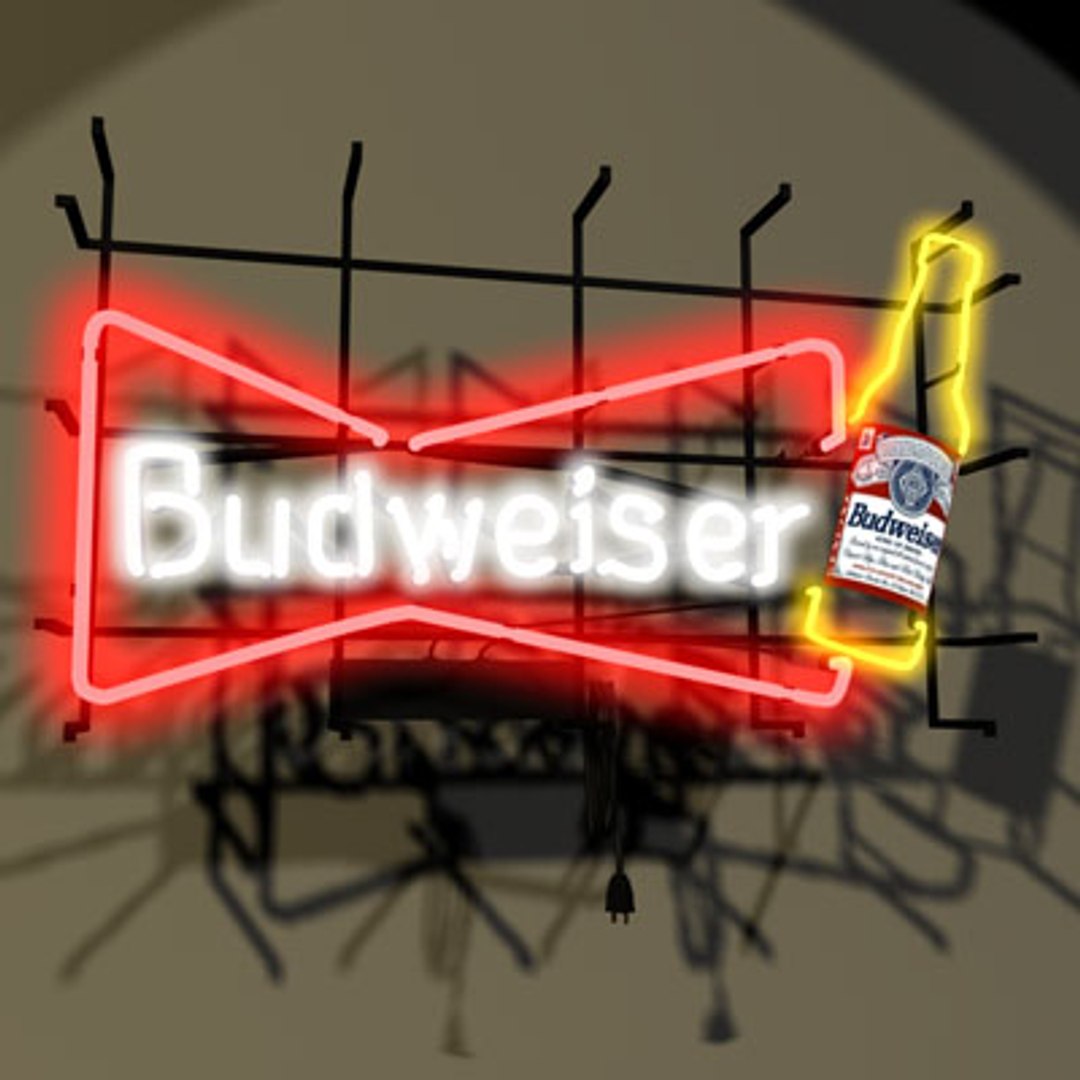 Budweiser Neon Sign Bud X