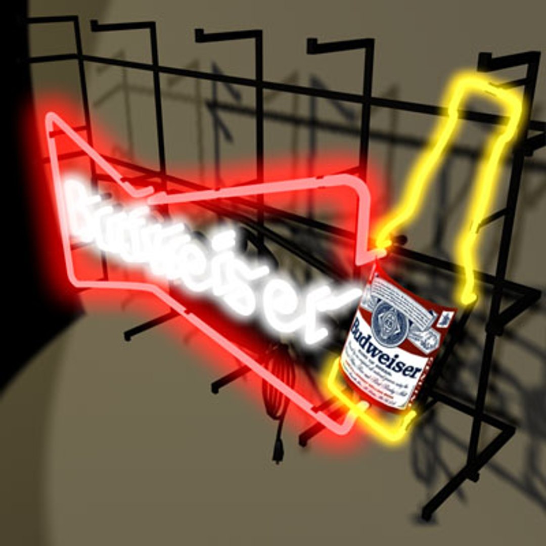 Budweiser Neon Sign Bud X