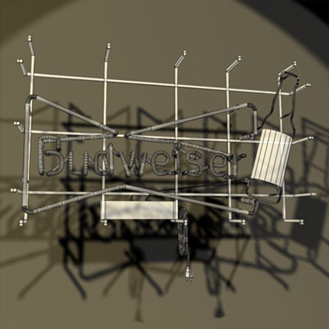 Budweiser Neon Sign Bud X