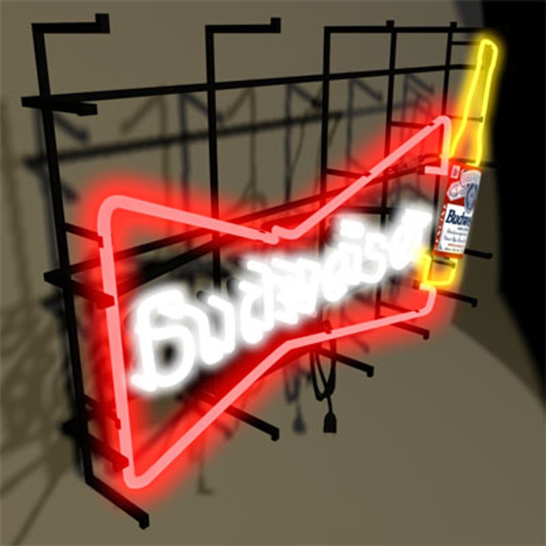 Budweiser Neon Sign Bud X