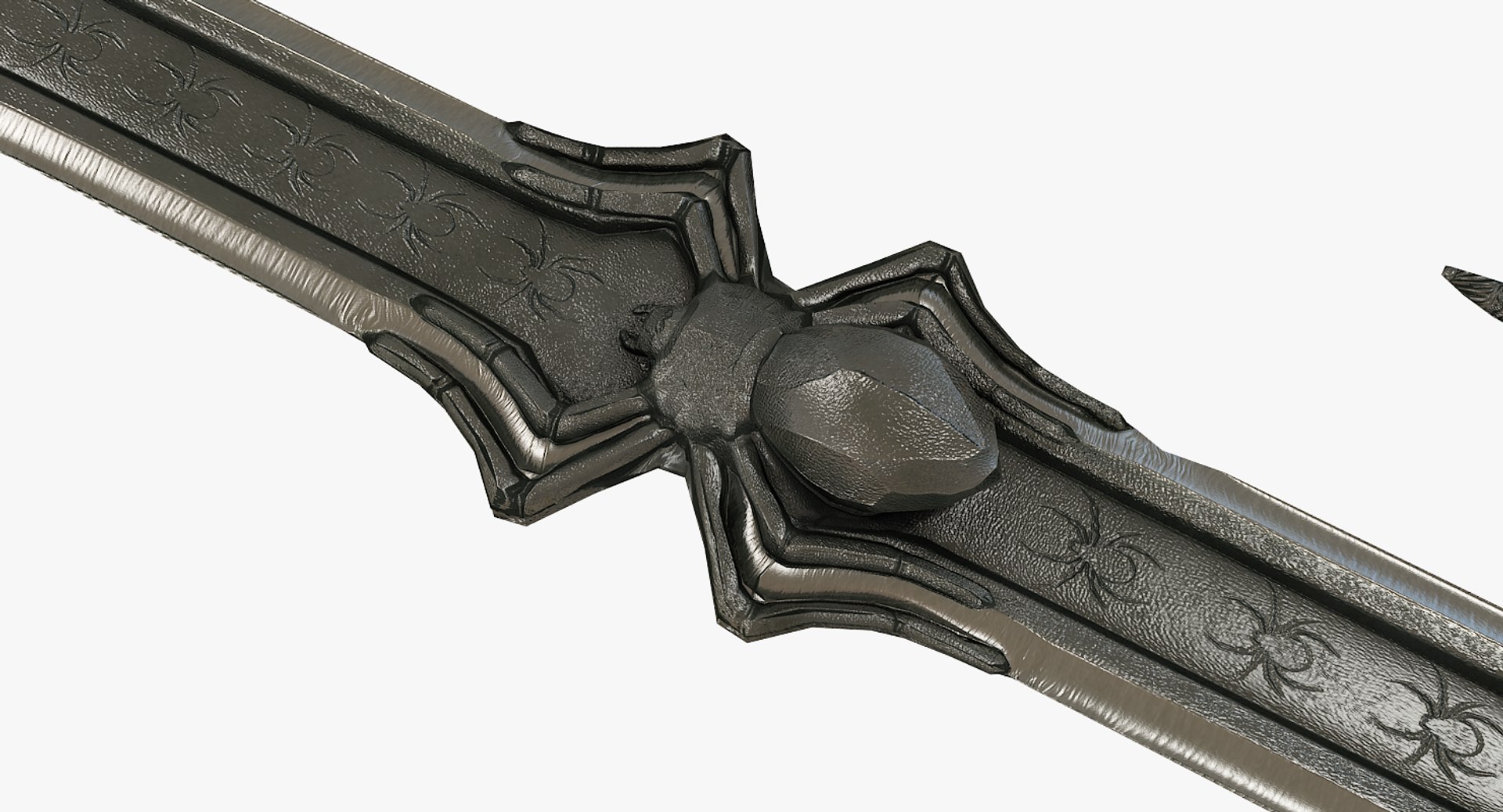 Spider Sword Low-poly 3d Model