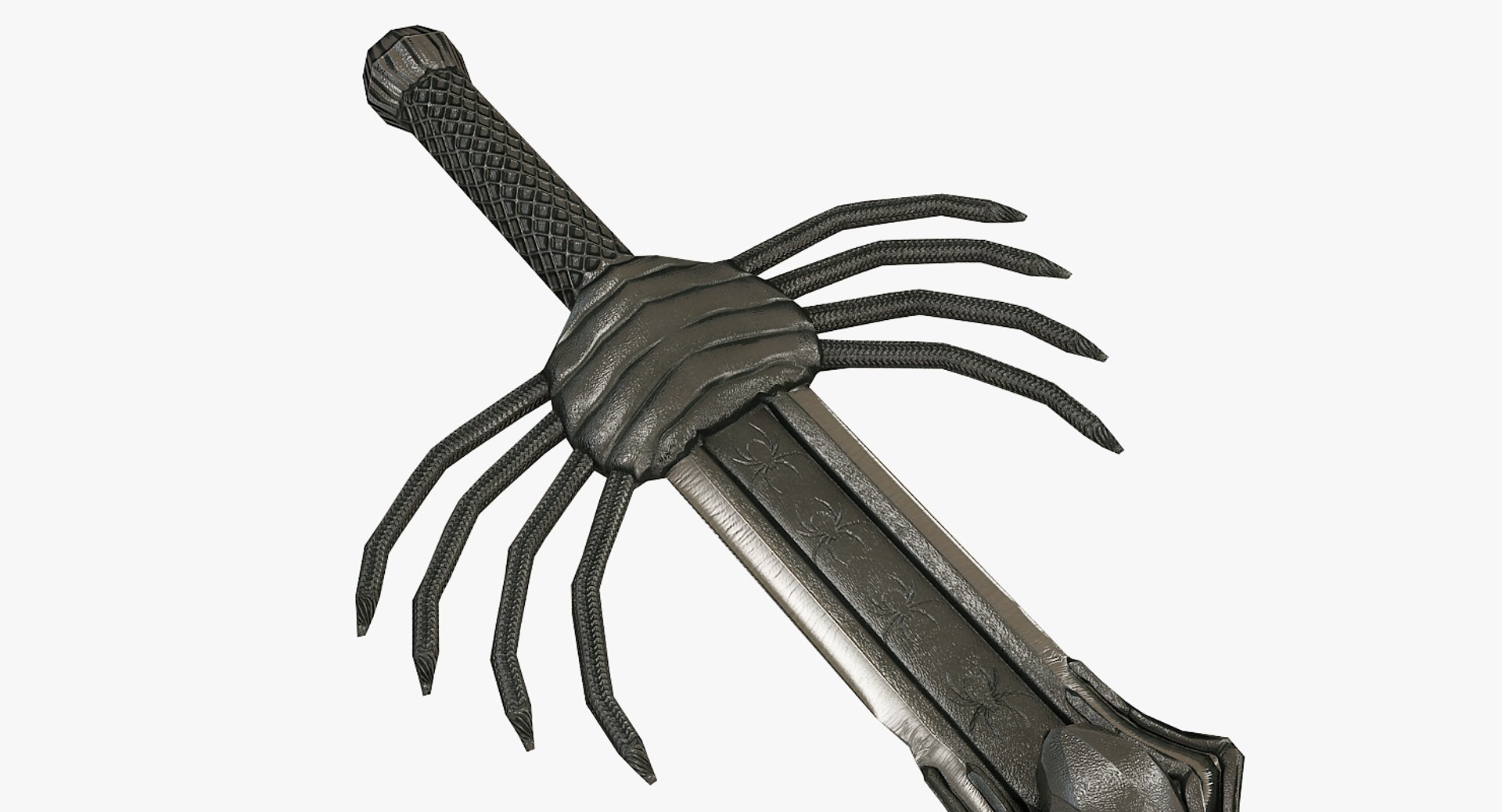 Spider Sword Low-poly 3d Model