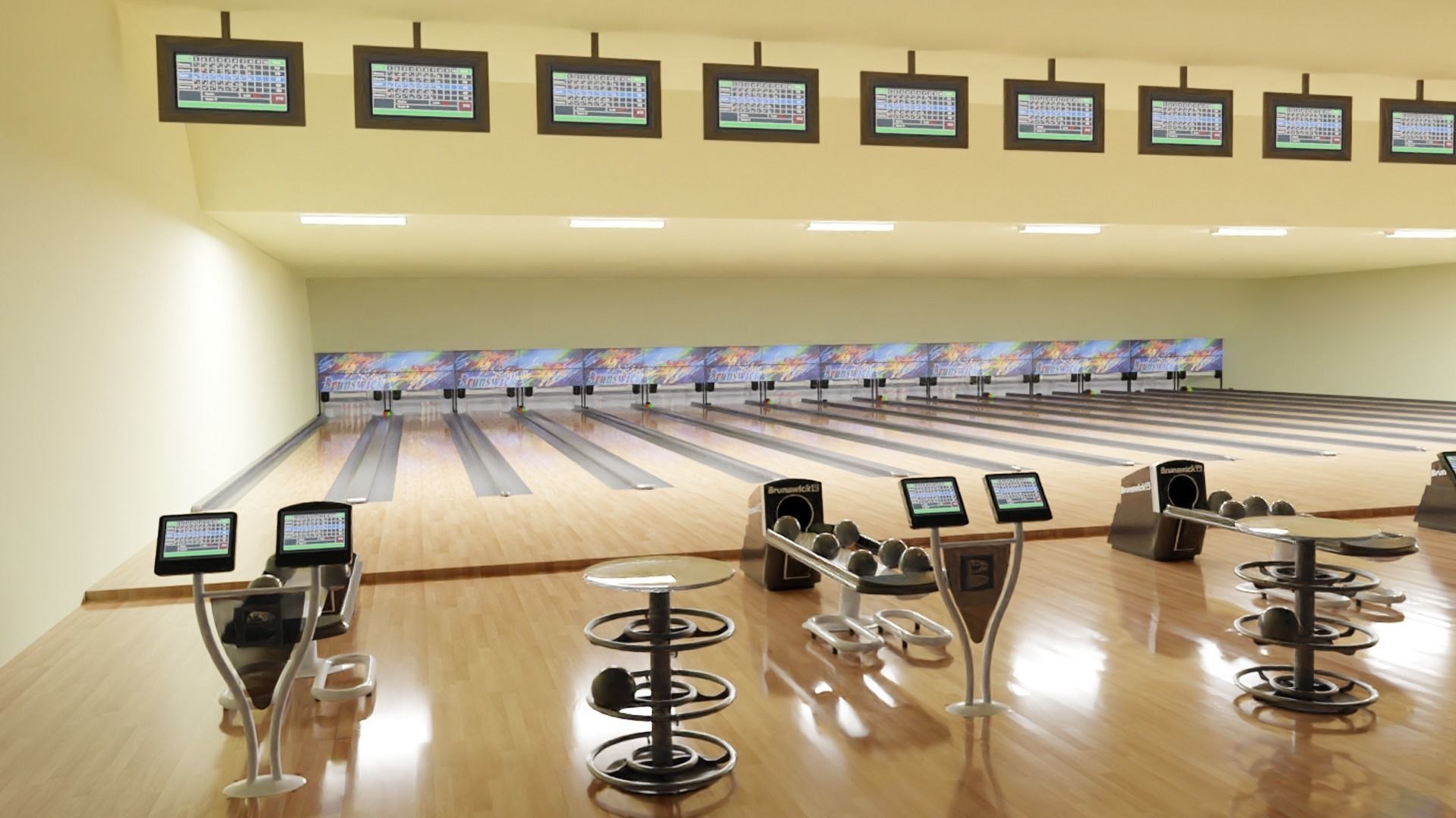 3D BowlingAlleyV1 Model - TurboSquid 2125144