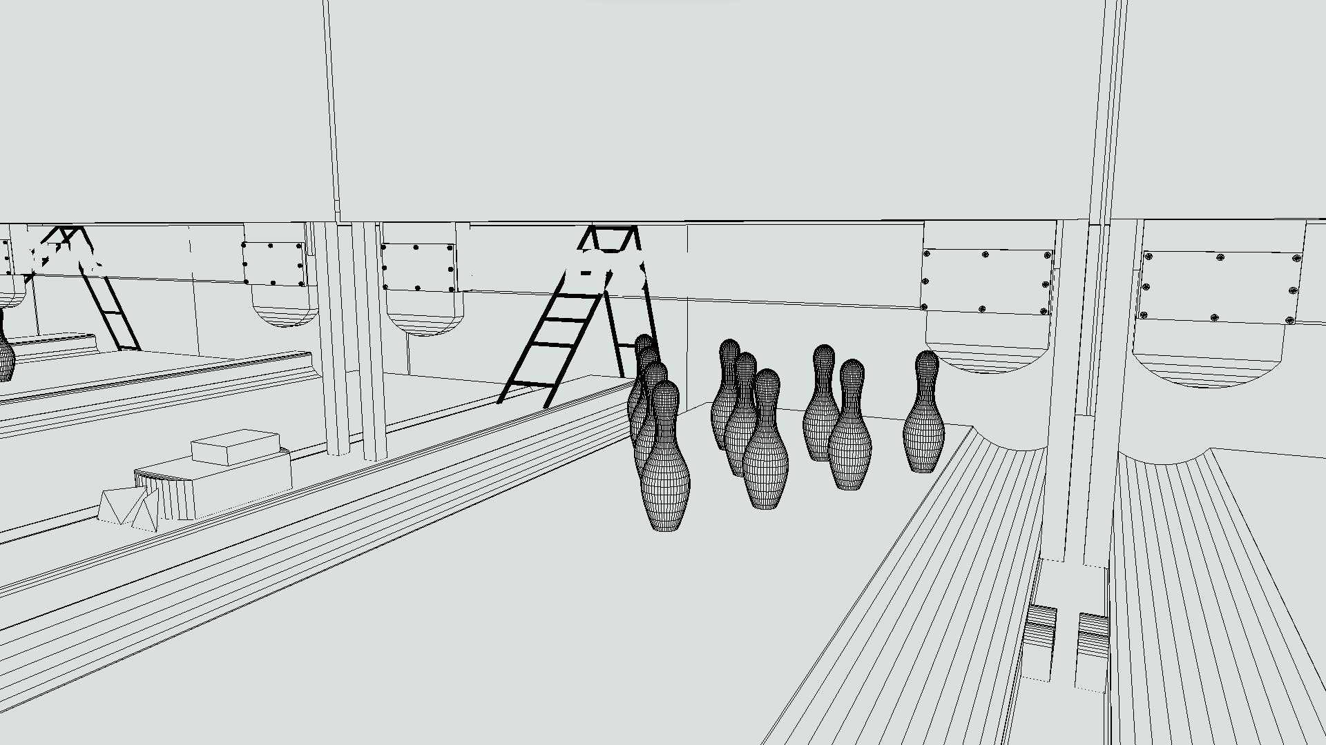 3D BowlingAlleyV1 Model - TurboSquid 2125144