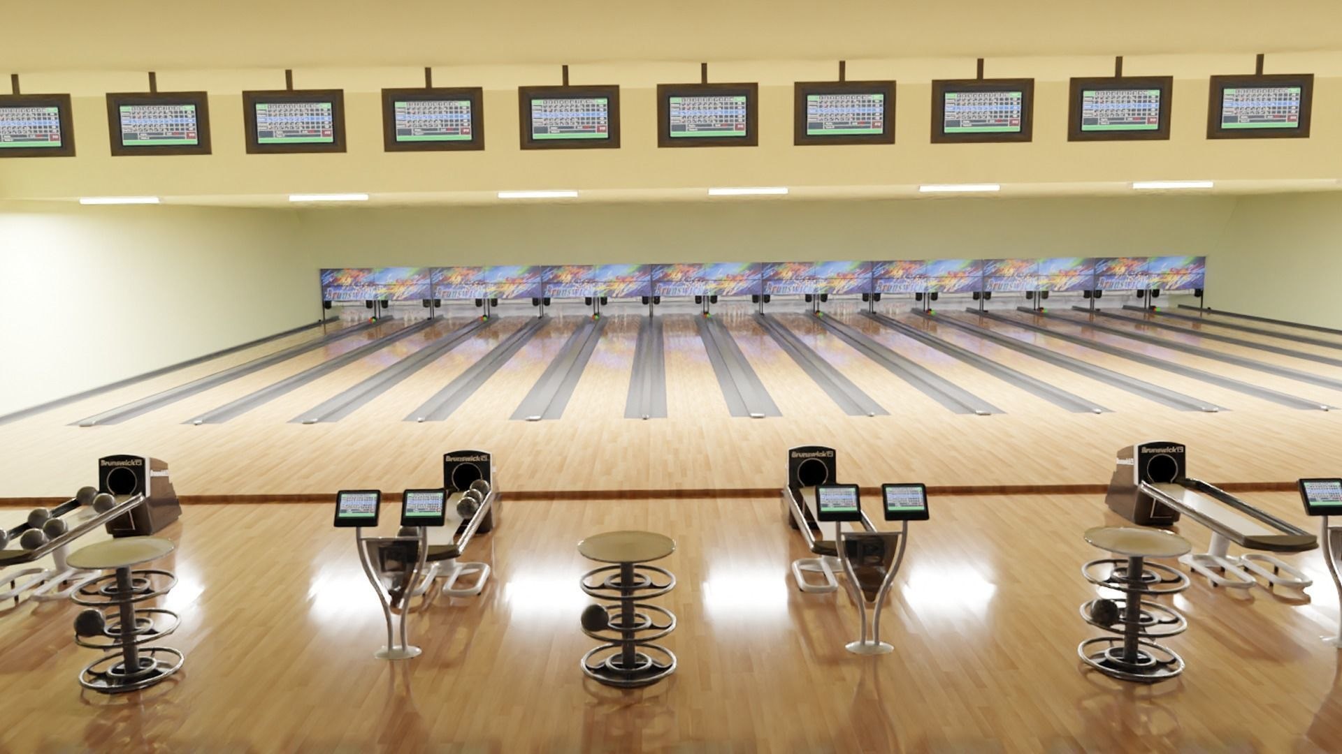 3D BowlingAlleyV1 Model - TurboSquid 2125144