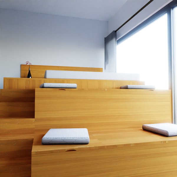 modelo 3d Muebles de apartamento adaptables Cama 01 - TurboSquid 1867200