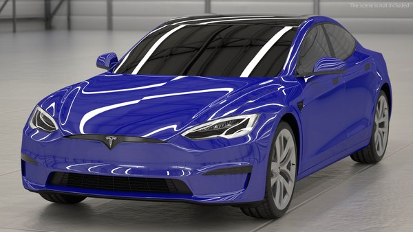 3D Tesla Model S Plaid Exterior Only - TurboSquid 1752838
