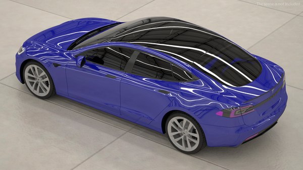 3D Tesla Model S Plaid Exterior Only - TurboSquid 1752838