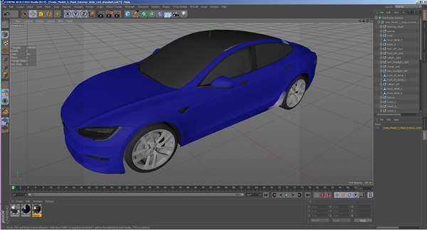 3D Tesla Model S Plaid Exterior Only - TurboSquid 1752838