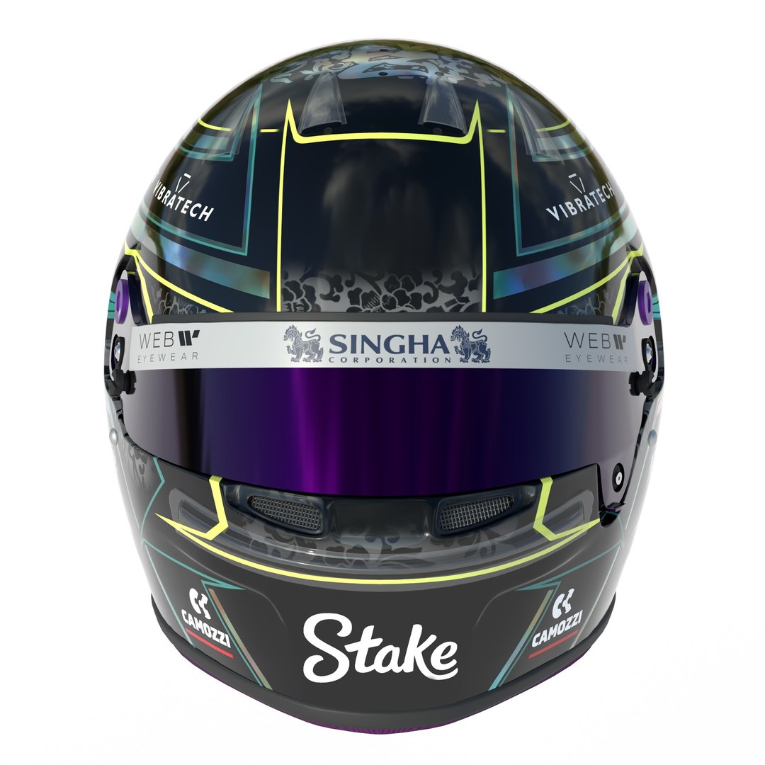 F1 Stake Sauber Team Helmets 2024 3D Model - TurboSquid 2251972
