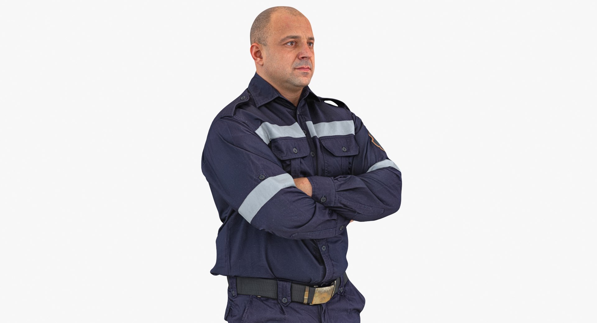 3D Arnold Uniform Policeman Idle Pose 02 - TurboSquid 1836929