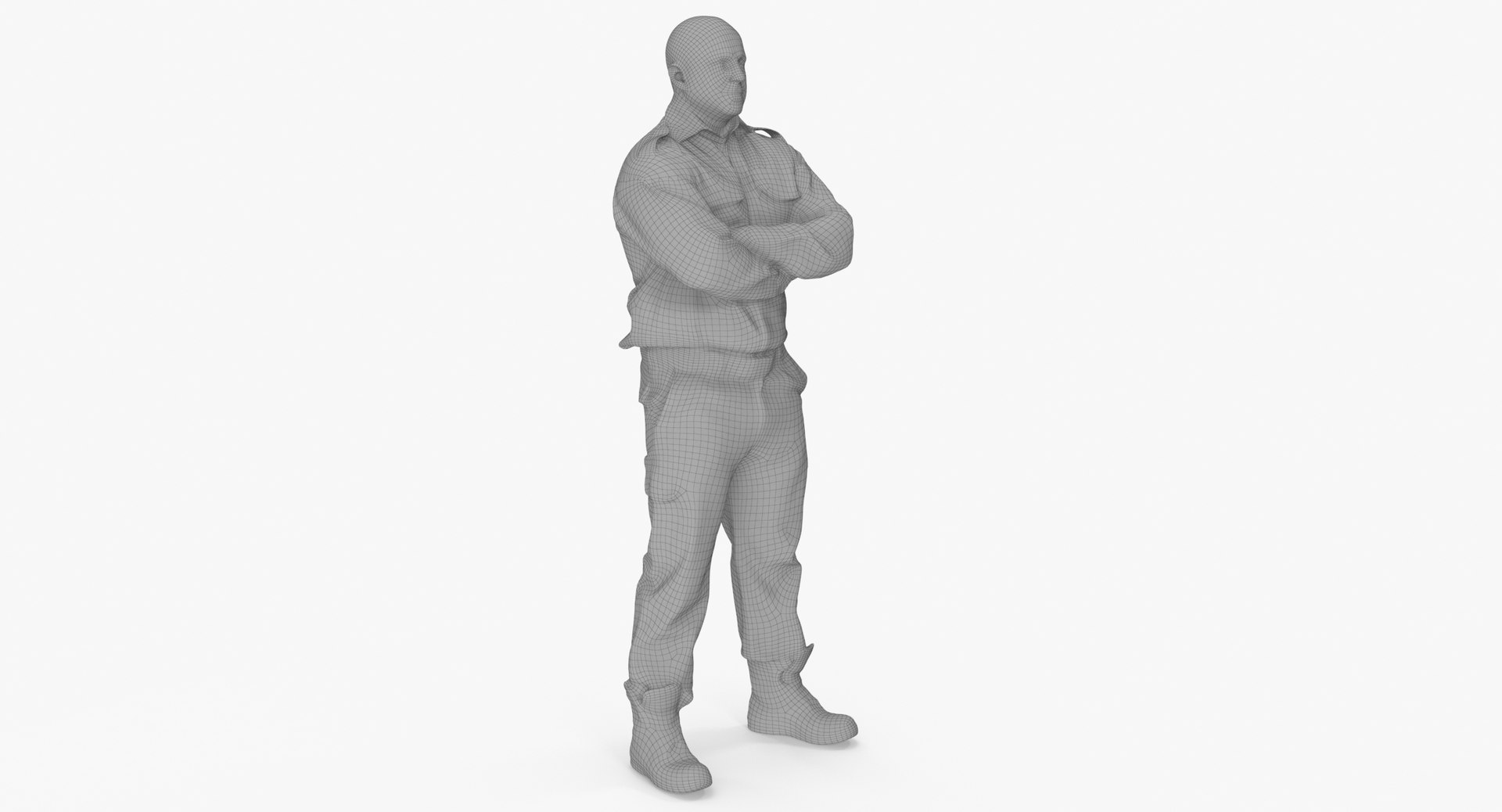 3D Arnold Uniform Policeman Idle Pose 02 - TurboSquid 1836929