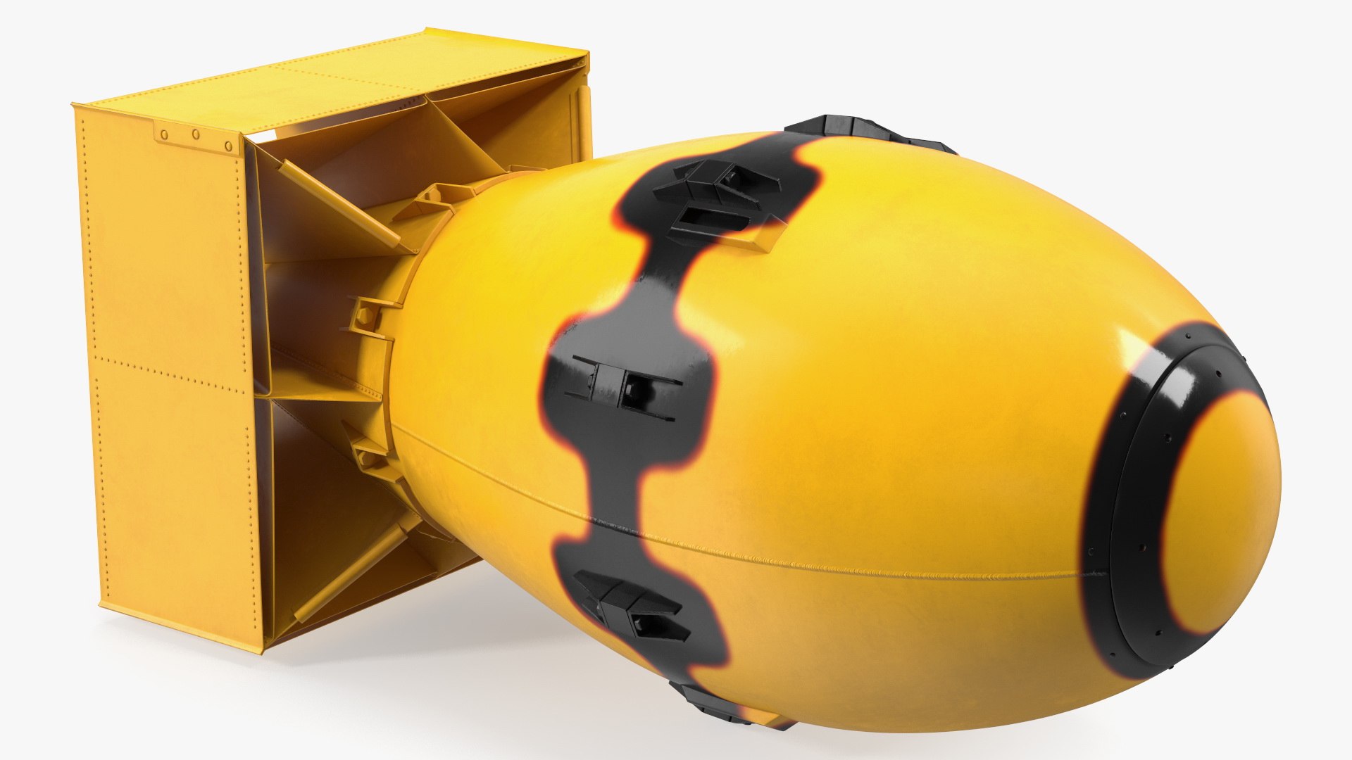 Atomic Bomb Fat Man Yellow 3D Model - TurboSquid 2248100