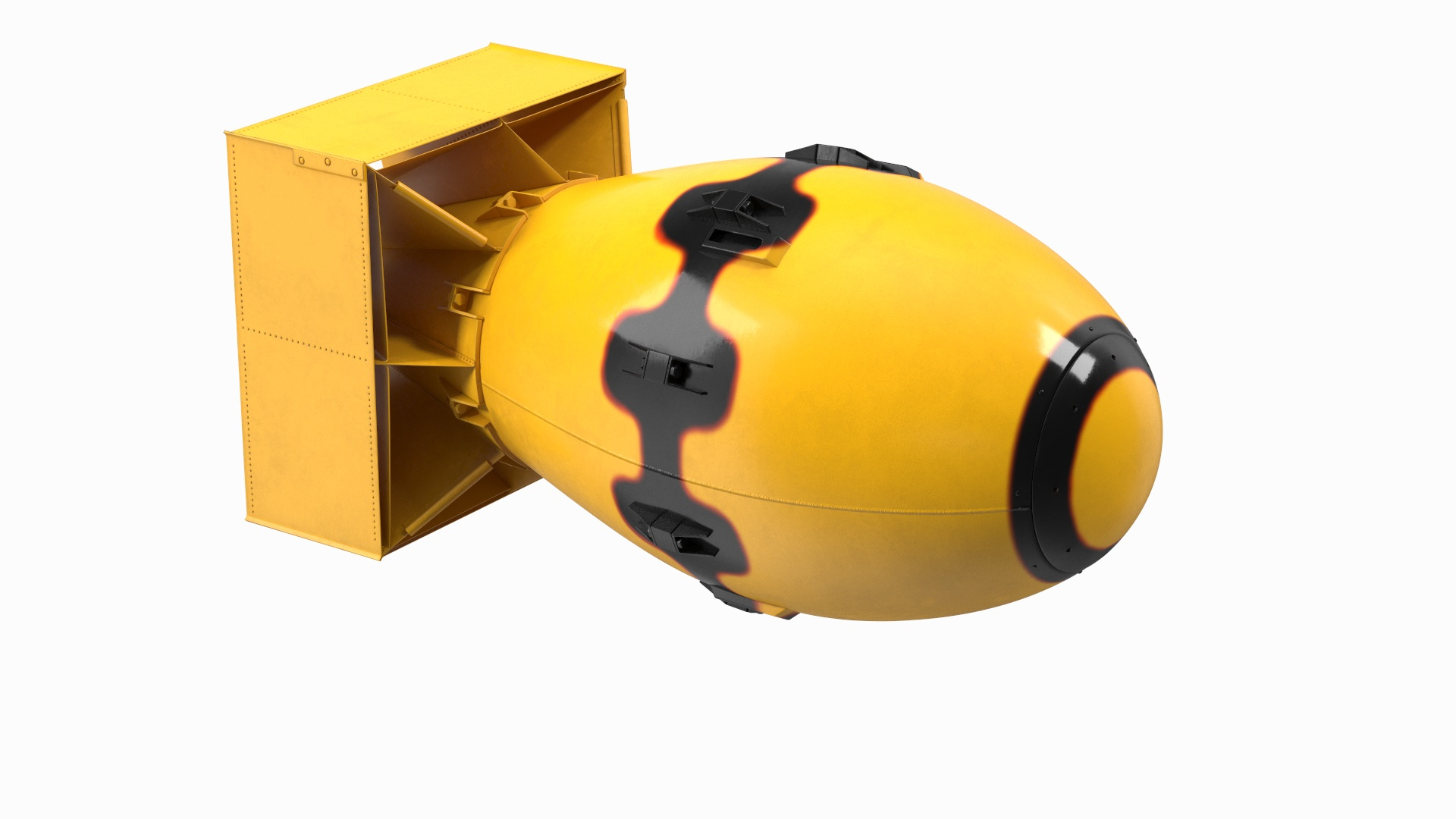 Atomic Bomb Fat Man Yellow 3D Model - TurboSquid 2248100