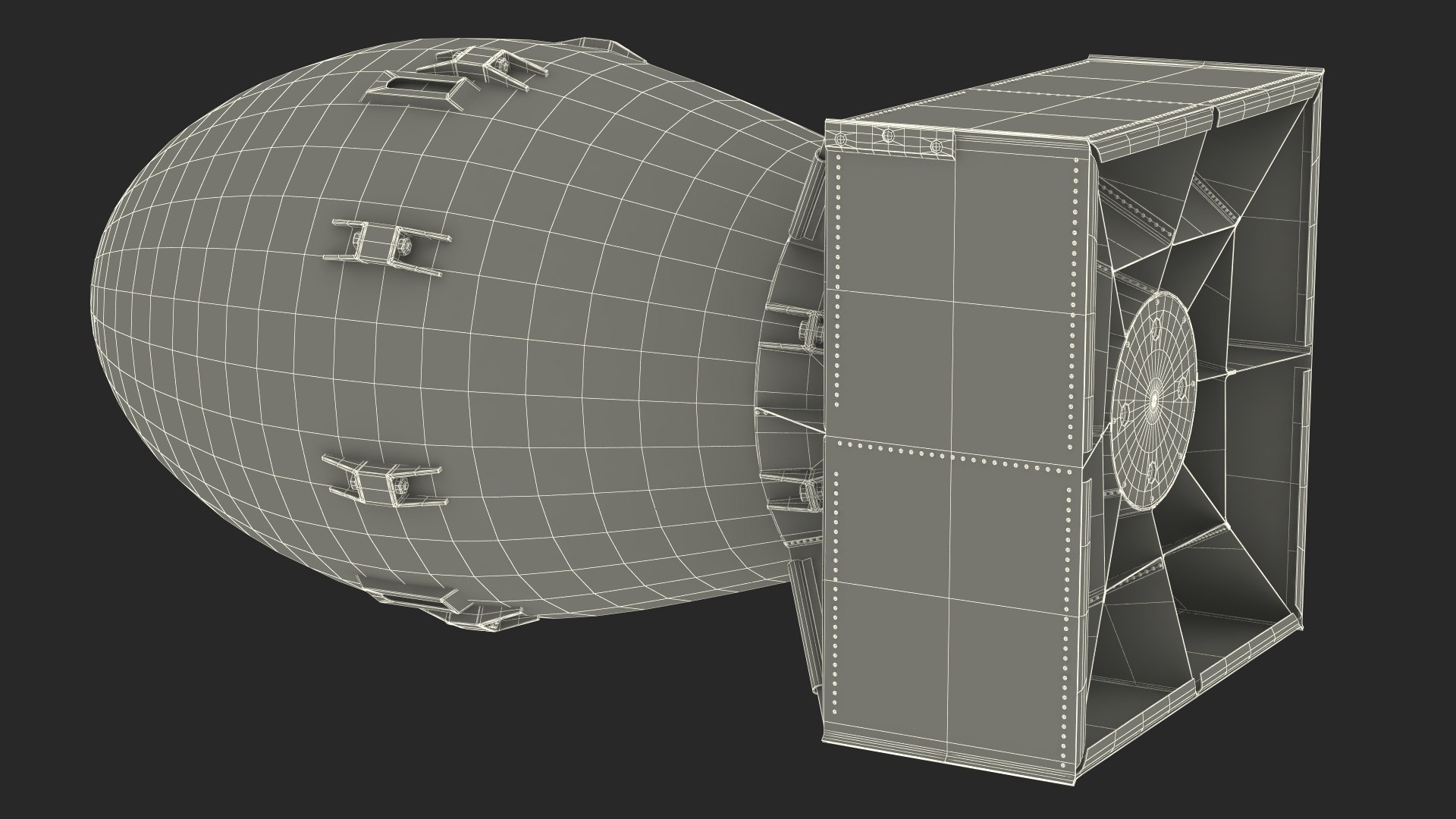 Atomic Bomb Fat Man Yellow 3D Model - TurboSquid 2248100