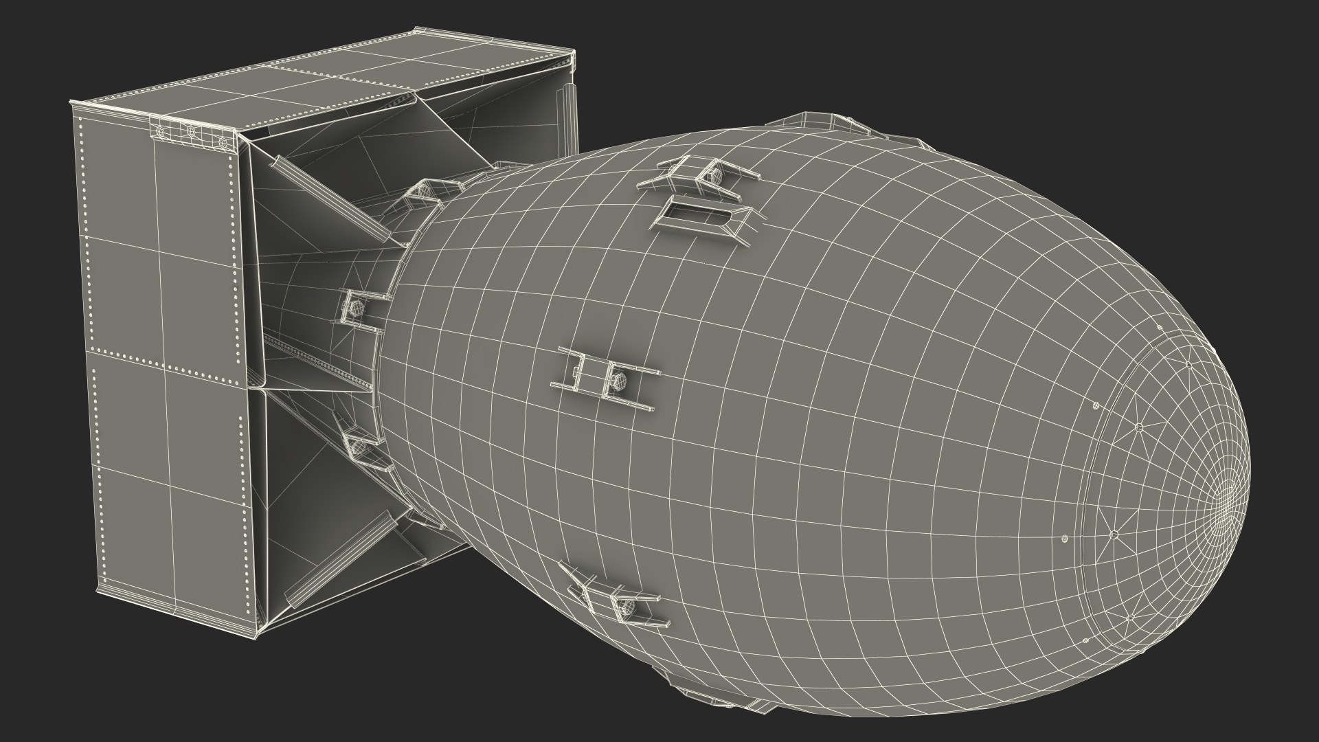 Atomic Bomb Fat Man Yellow 3D Model - TurboSquid 2248100