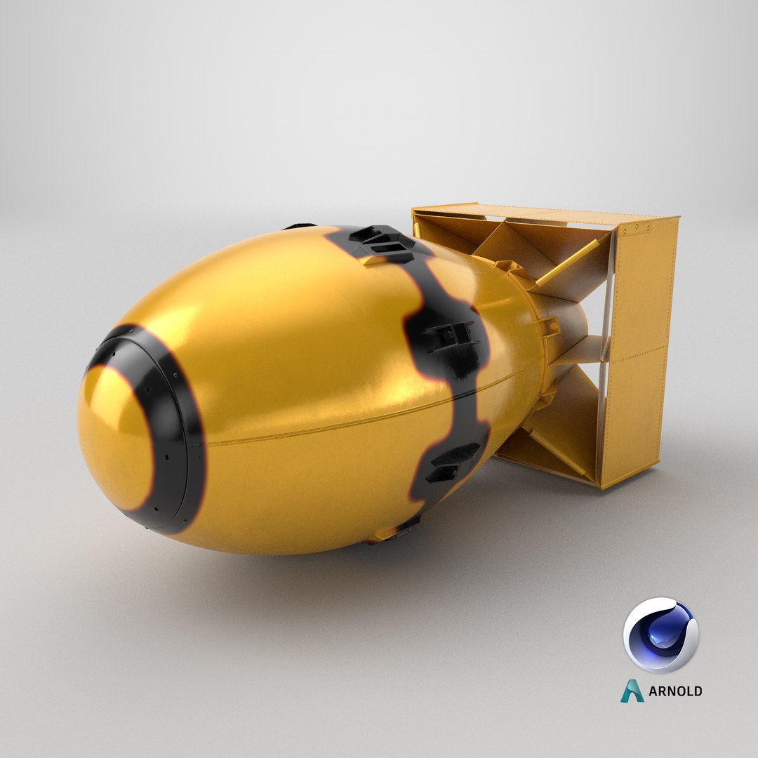 Atomic Bomb Fat Man Yellow 3D Model - TurboSquid 2248100