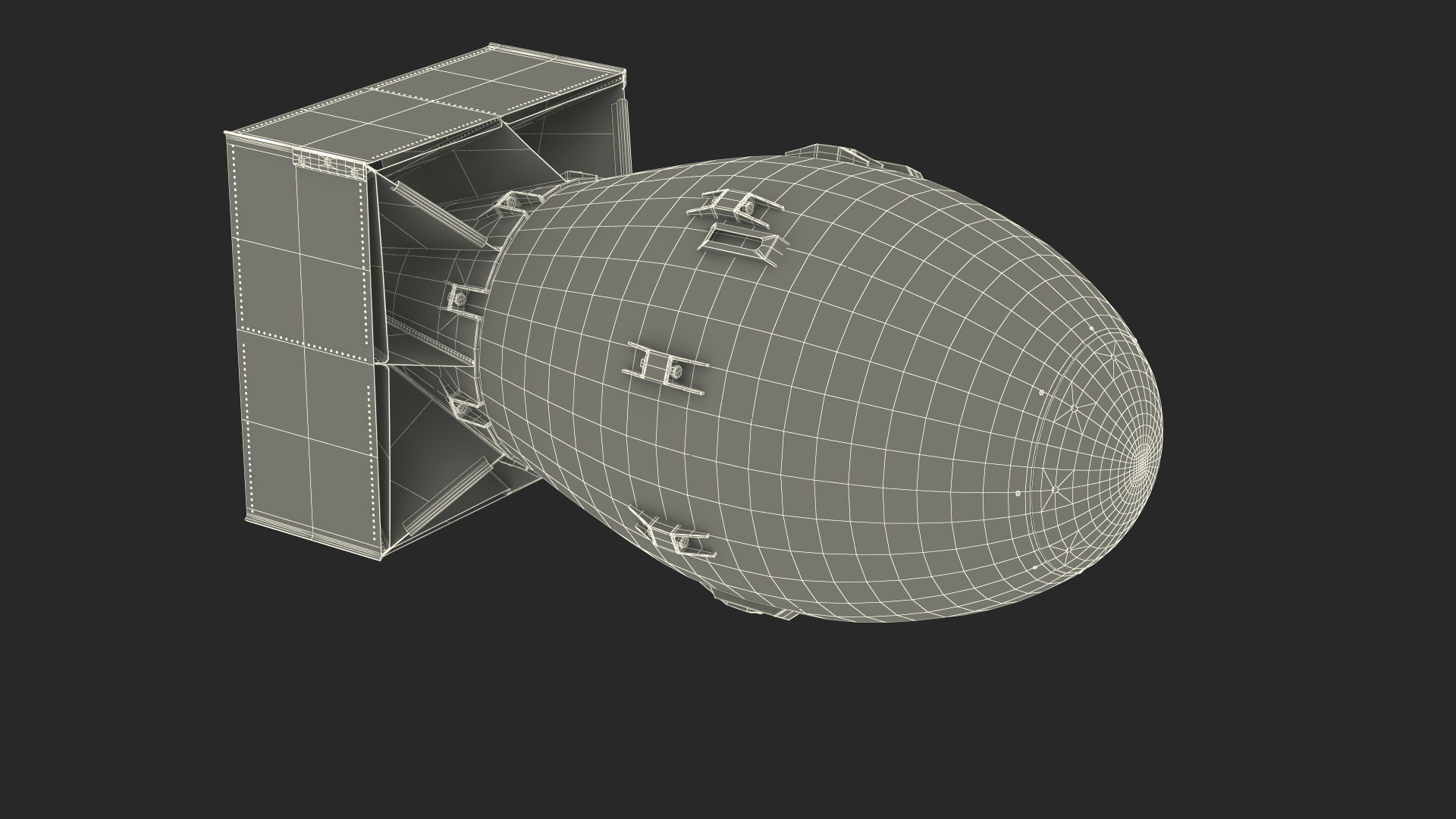 Atomic Bomb Fat Man Yellow 3D Model - TurboSquid 2248100