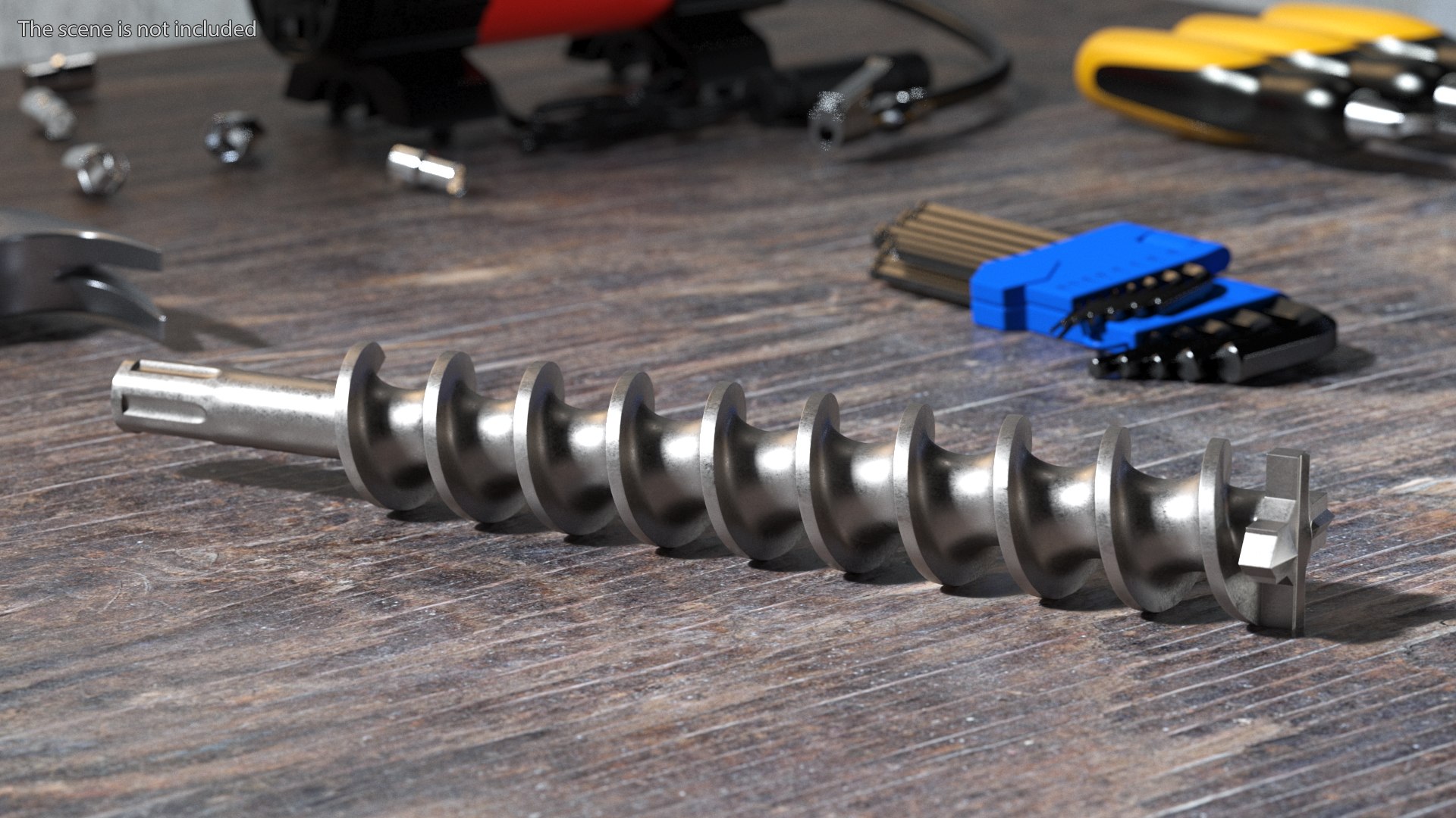 3D Concrete Auger Bit New - TurboSquid 2110820