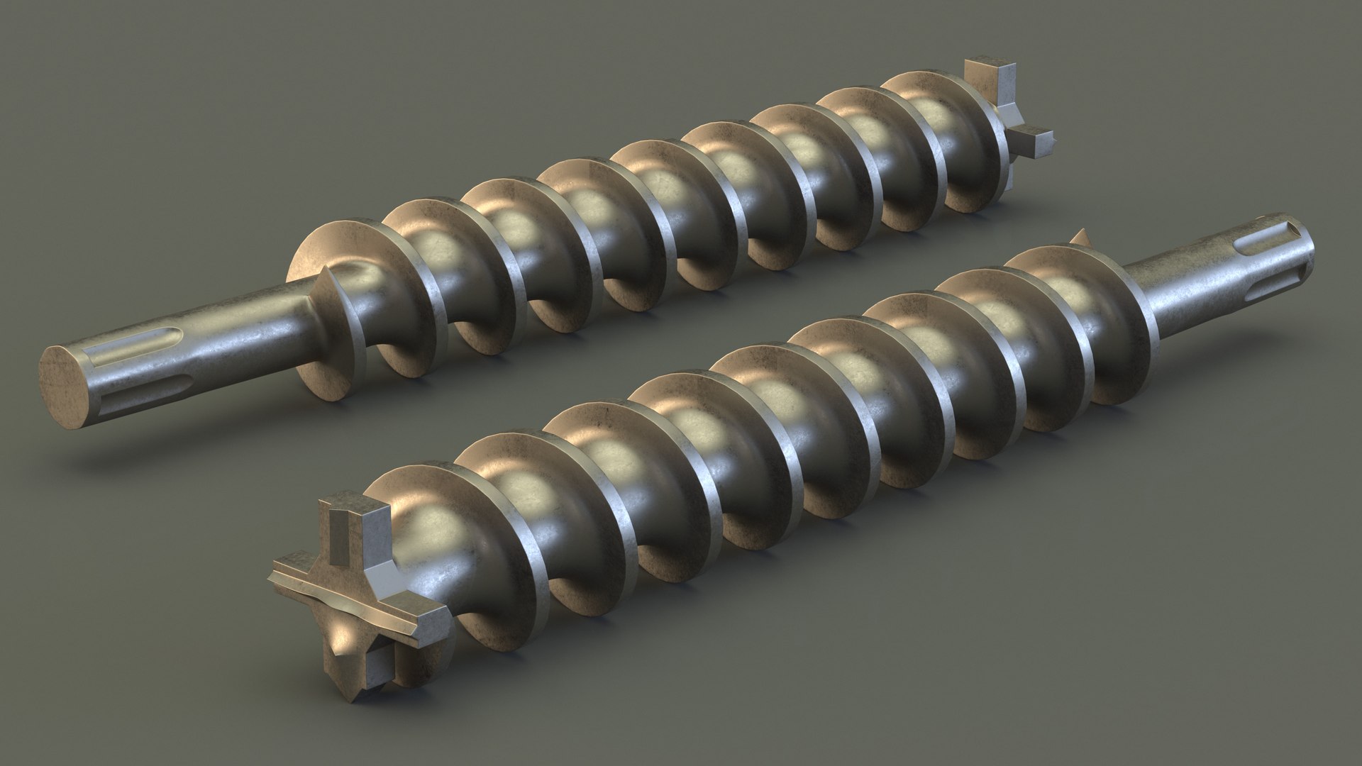 3D Concrete Auger Bit New - TurboSquid 2110820