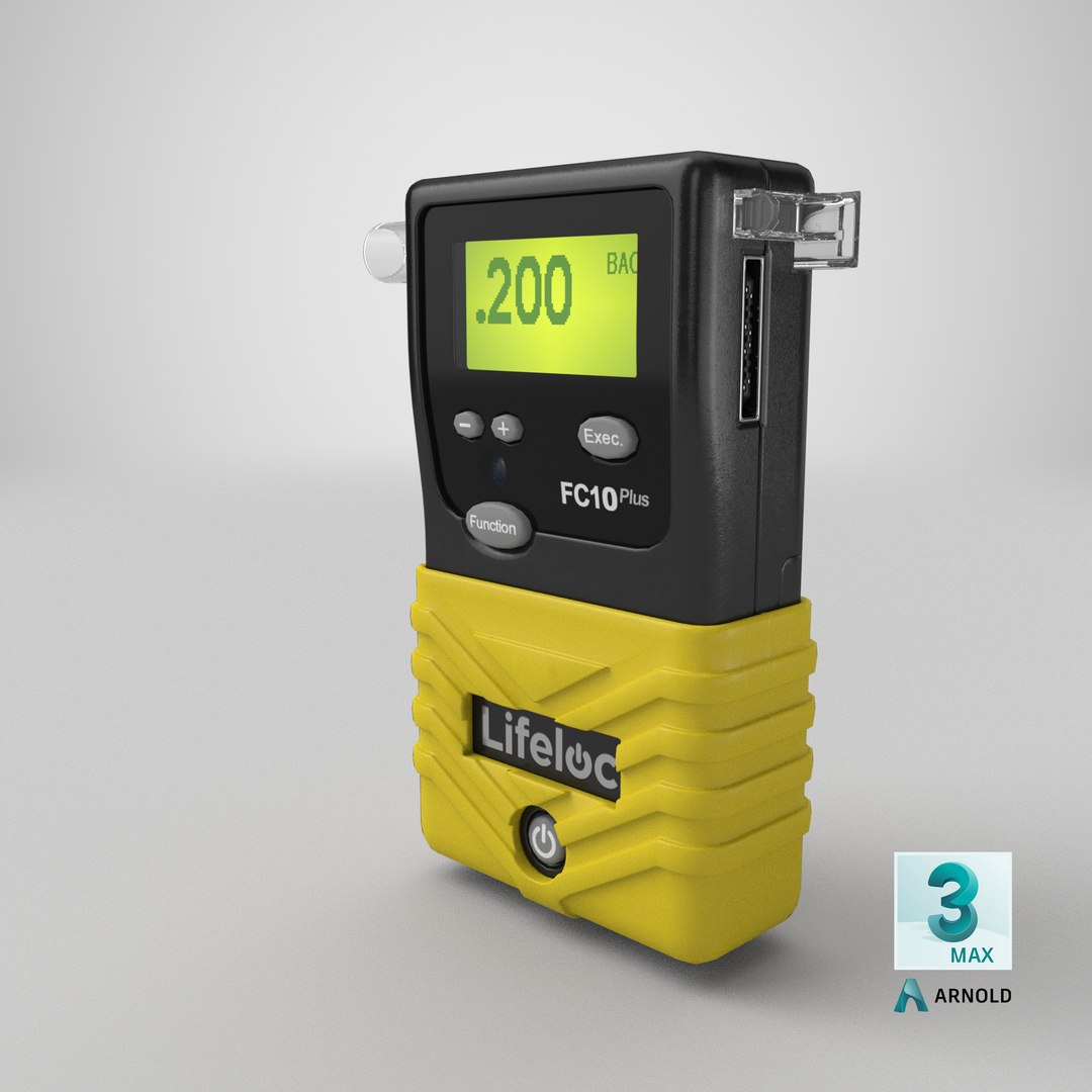 Lifeloc fc10 breathalyzer bac 3D - TurboSquid 1626371